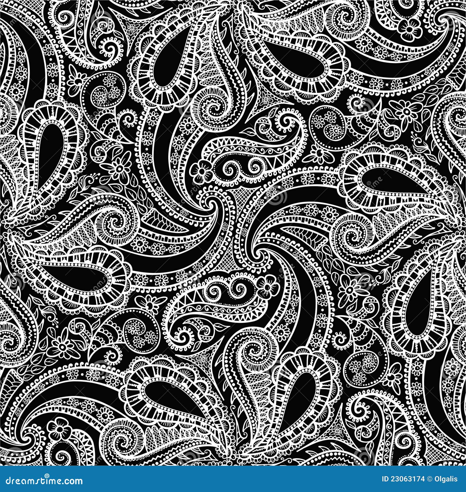 Seamless Lace Pattern Stock Images - Image: 23063174