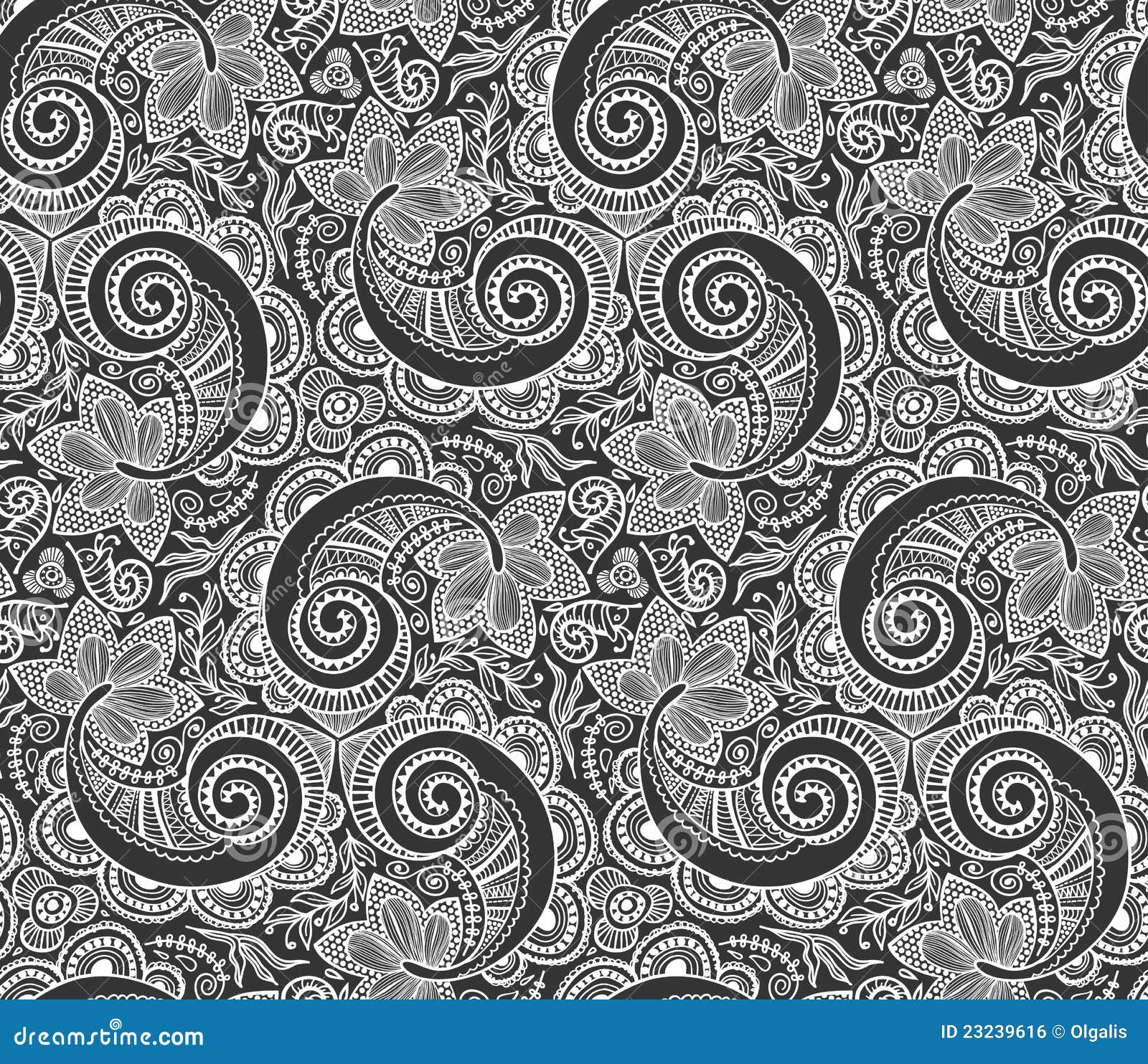 Seamless lace pattern stock illustration. Illustration of fabric - 23239616