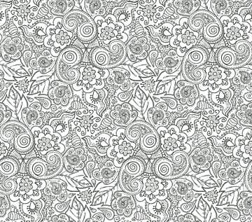 Seamless lace pattern stock illustration. Illustration of doodle - 23239912