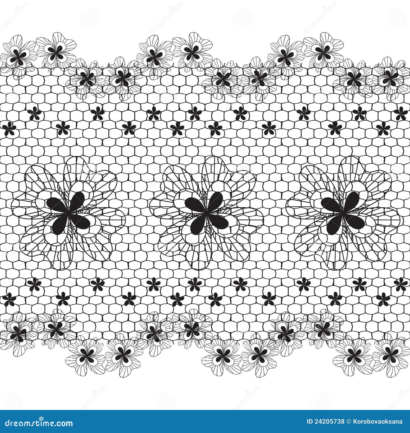 Seamless lace pattern stock vector. Illustration of crafts - 24205738