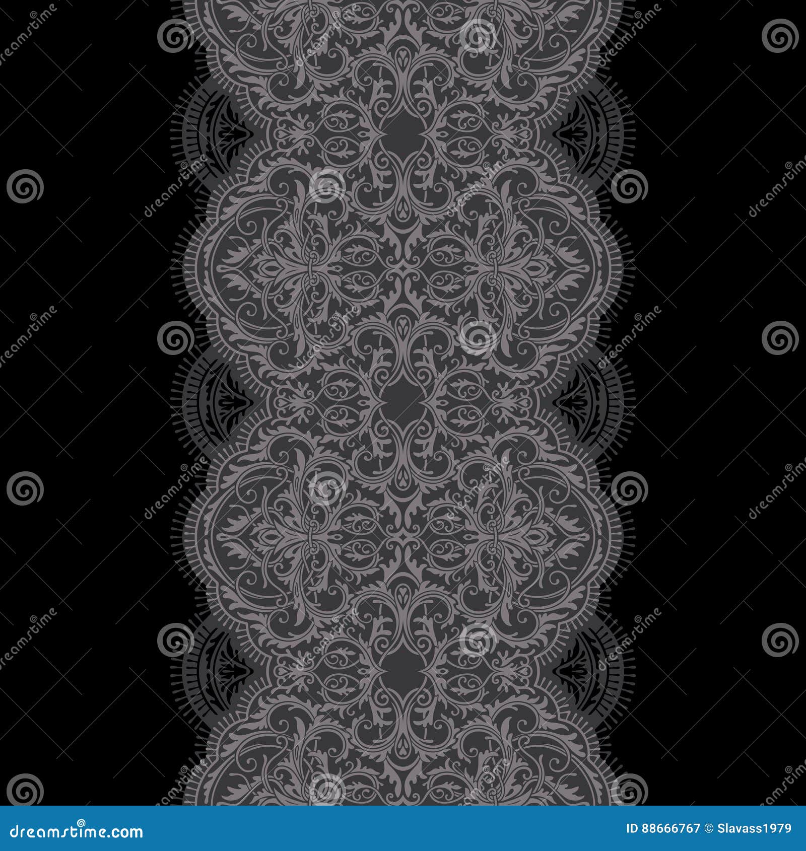 Seamless lace stock vector. Illustration of luxury, style - 88666767