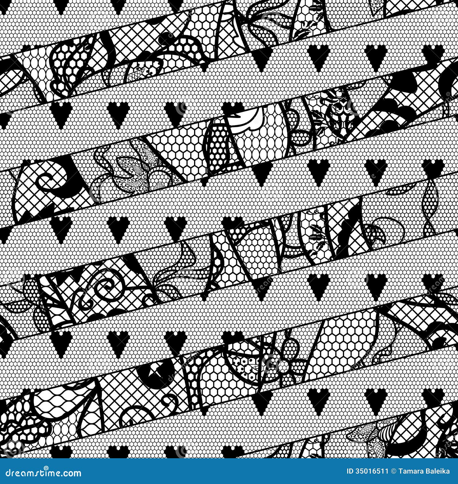 Seamless lace pattern. stock vector. Illustration of gothic - 35016511