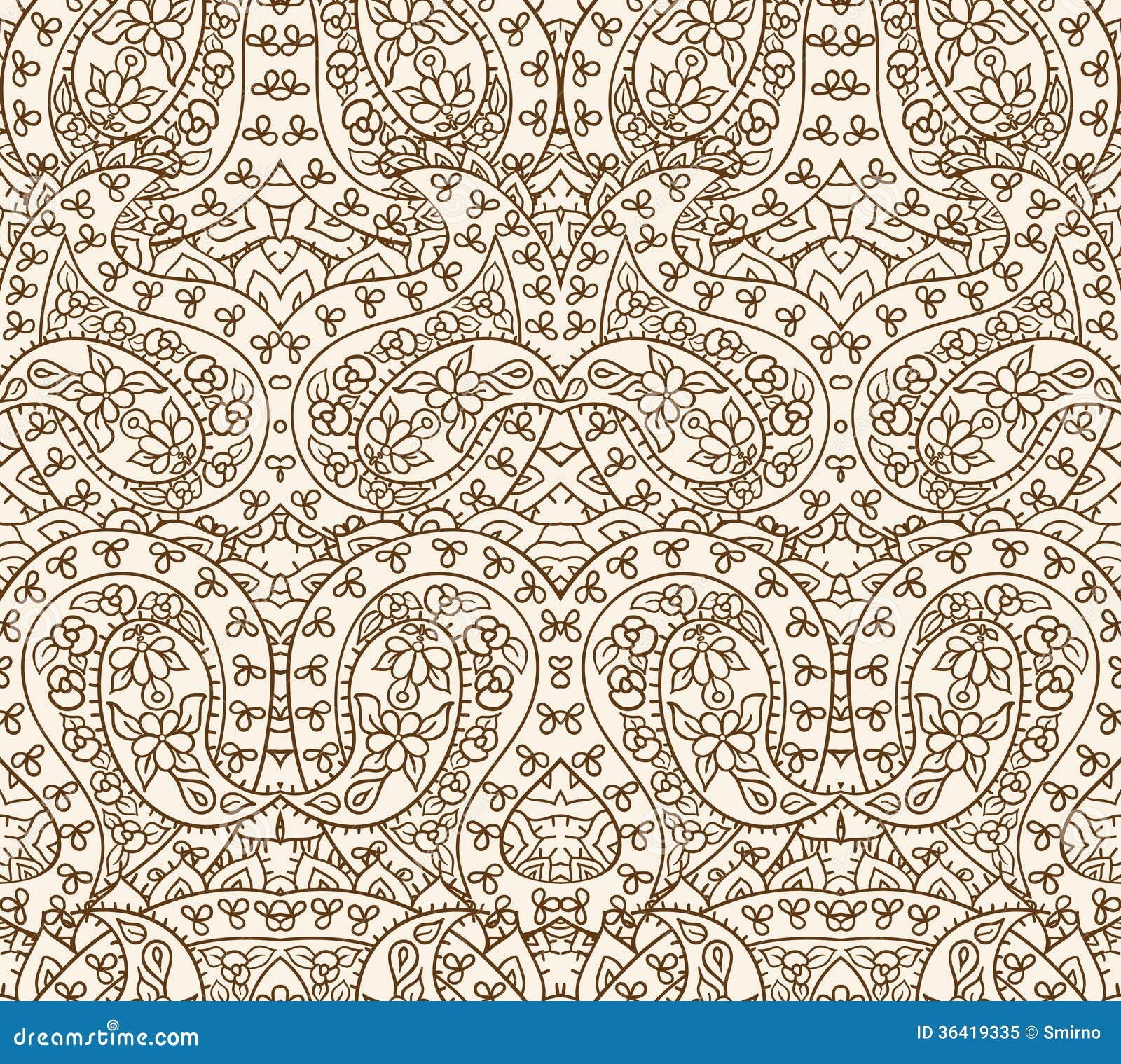 Seamless Lace Pattern, Vector Illustration Stock Vector - Illustration ...