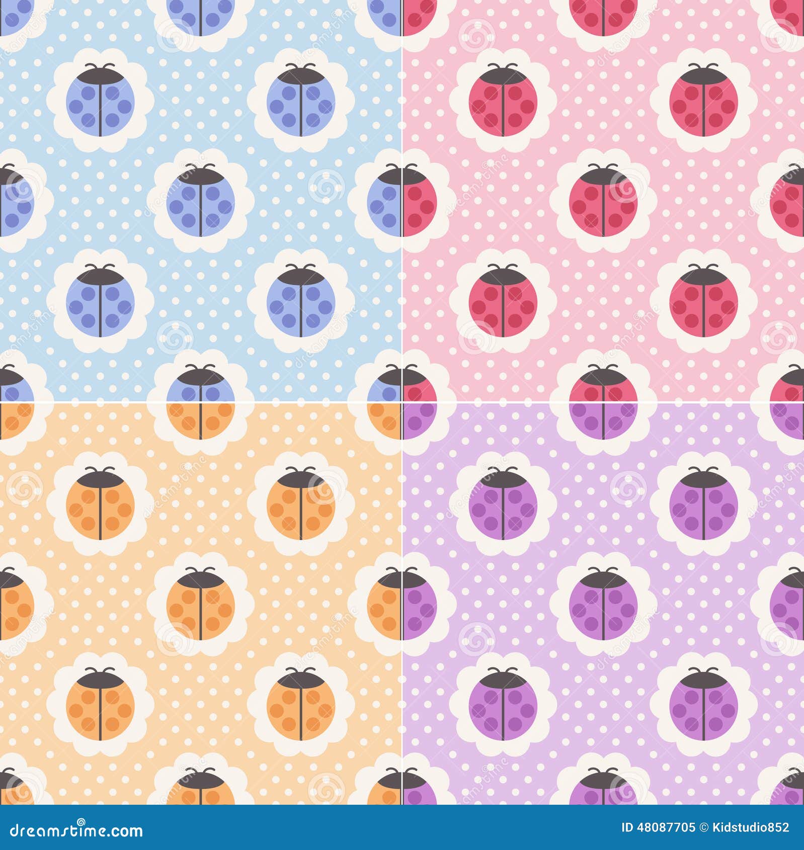 Ladybug Background Stock Illustrations – 21,201 Ladybug Background ...