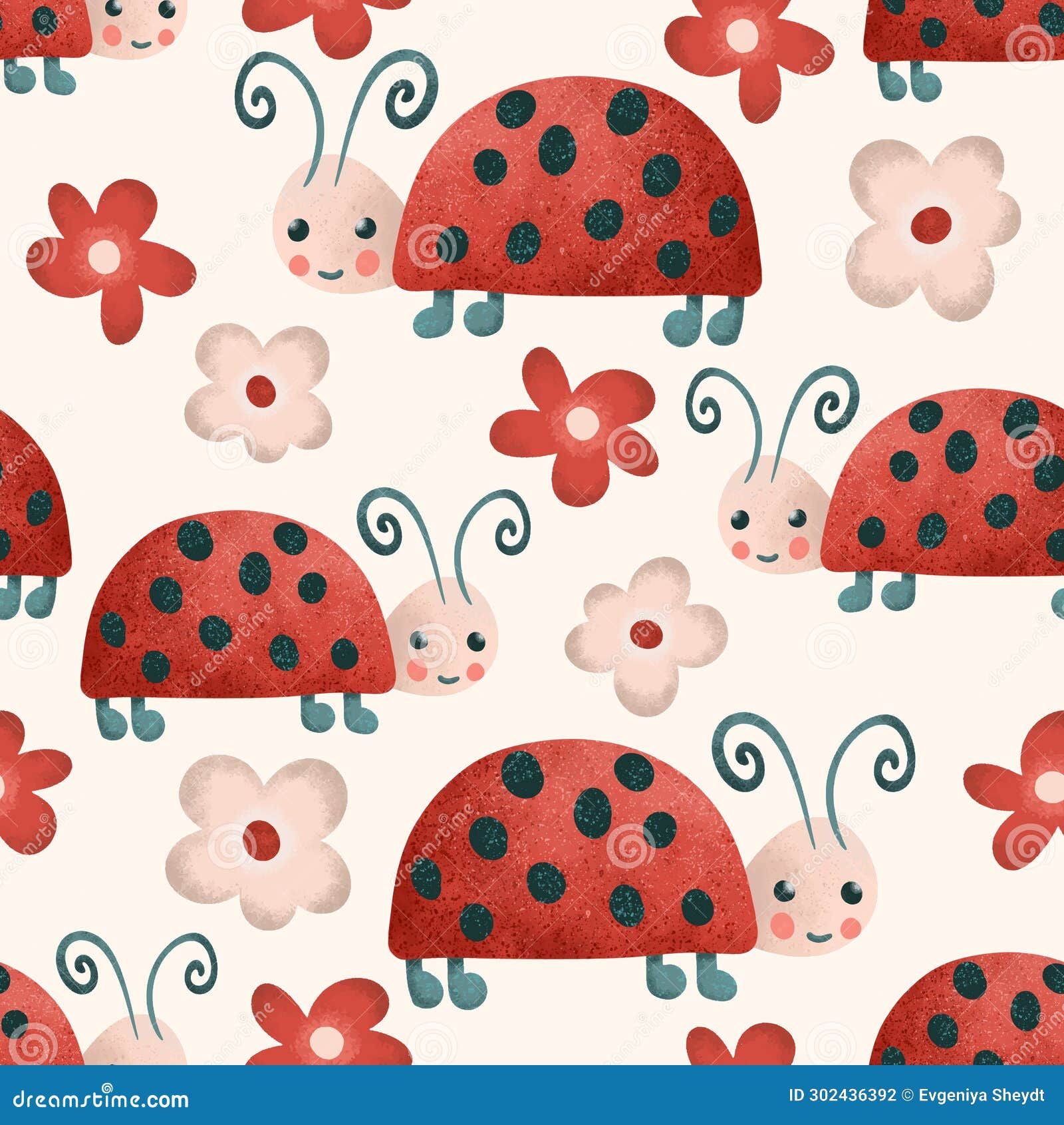 Ladybug Background. Vector Illustration | CartoonDealer.com #21209988