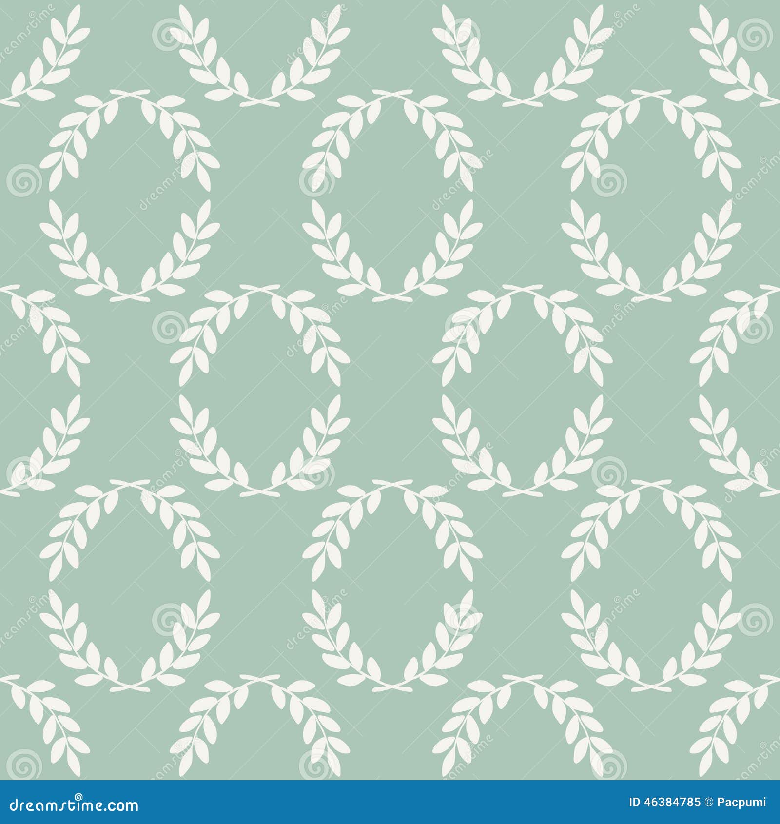 Seamless Laurel Pattern Stock Illustrations – 2,242 Seamless Laurel ...