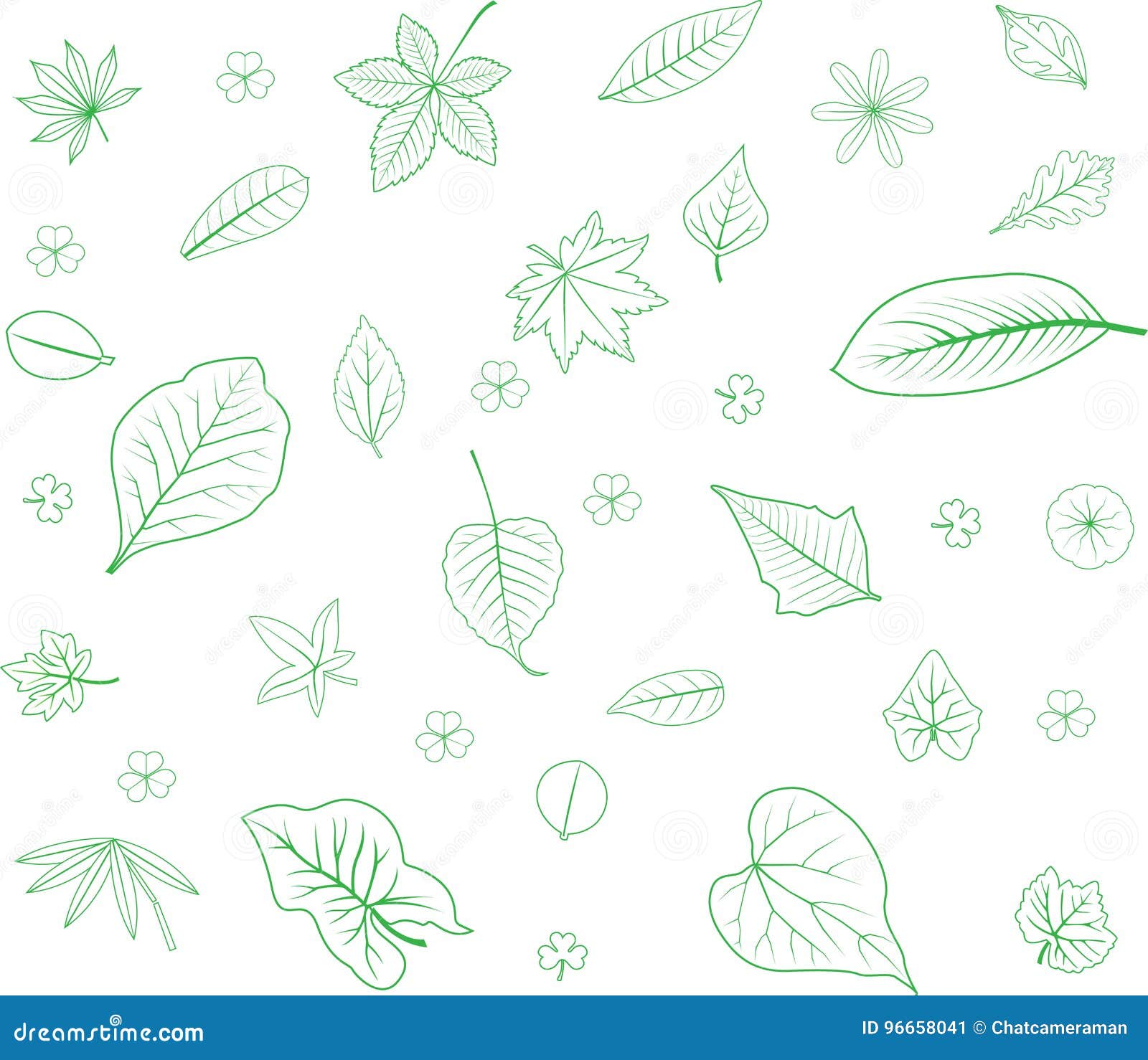 Seamless leaf backdrop stock vector. Illustration of backdrop - 96658041