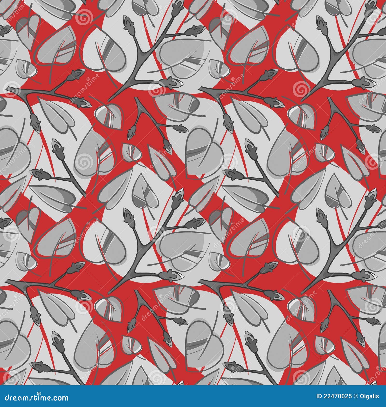 Seamless leaf pattern stock vector. Illustration of modern - 22470025