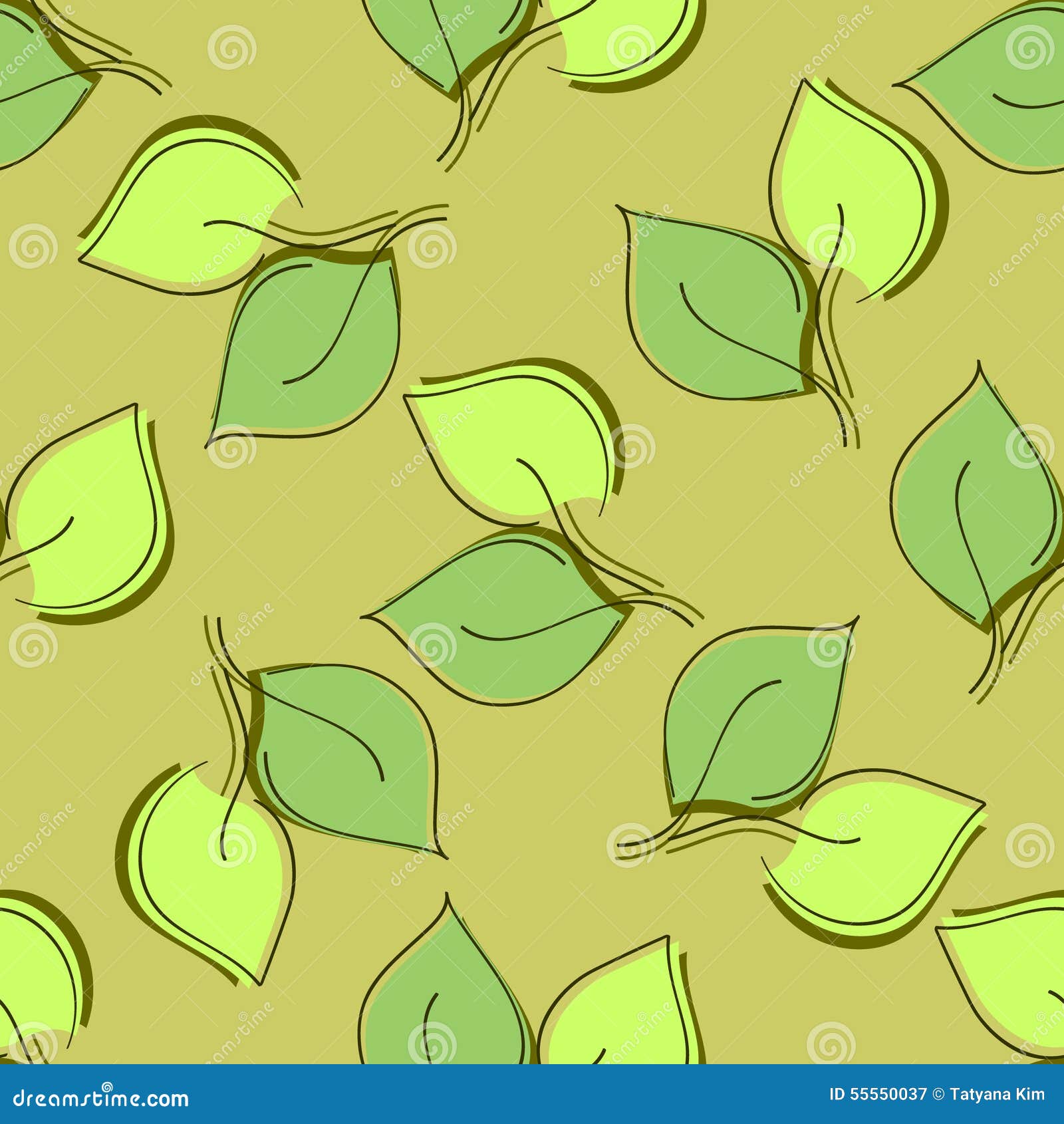 Seamless leaf pattern. stock illustration. Illustration of abstract ...