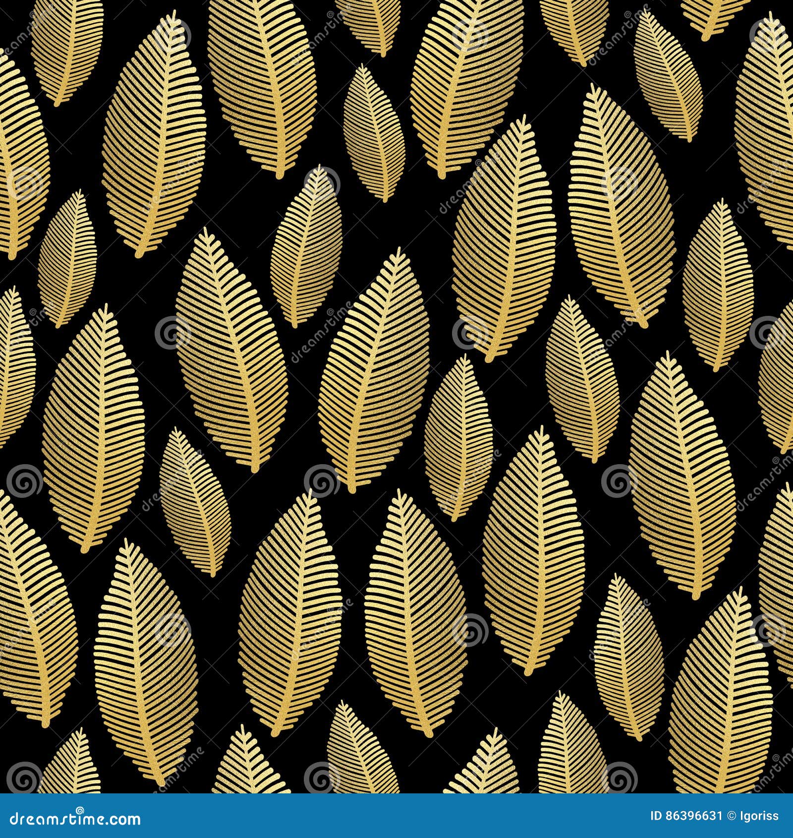 Seamless Gold Leaf Texture