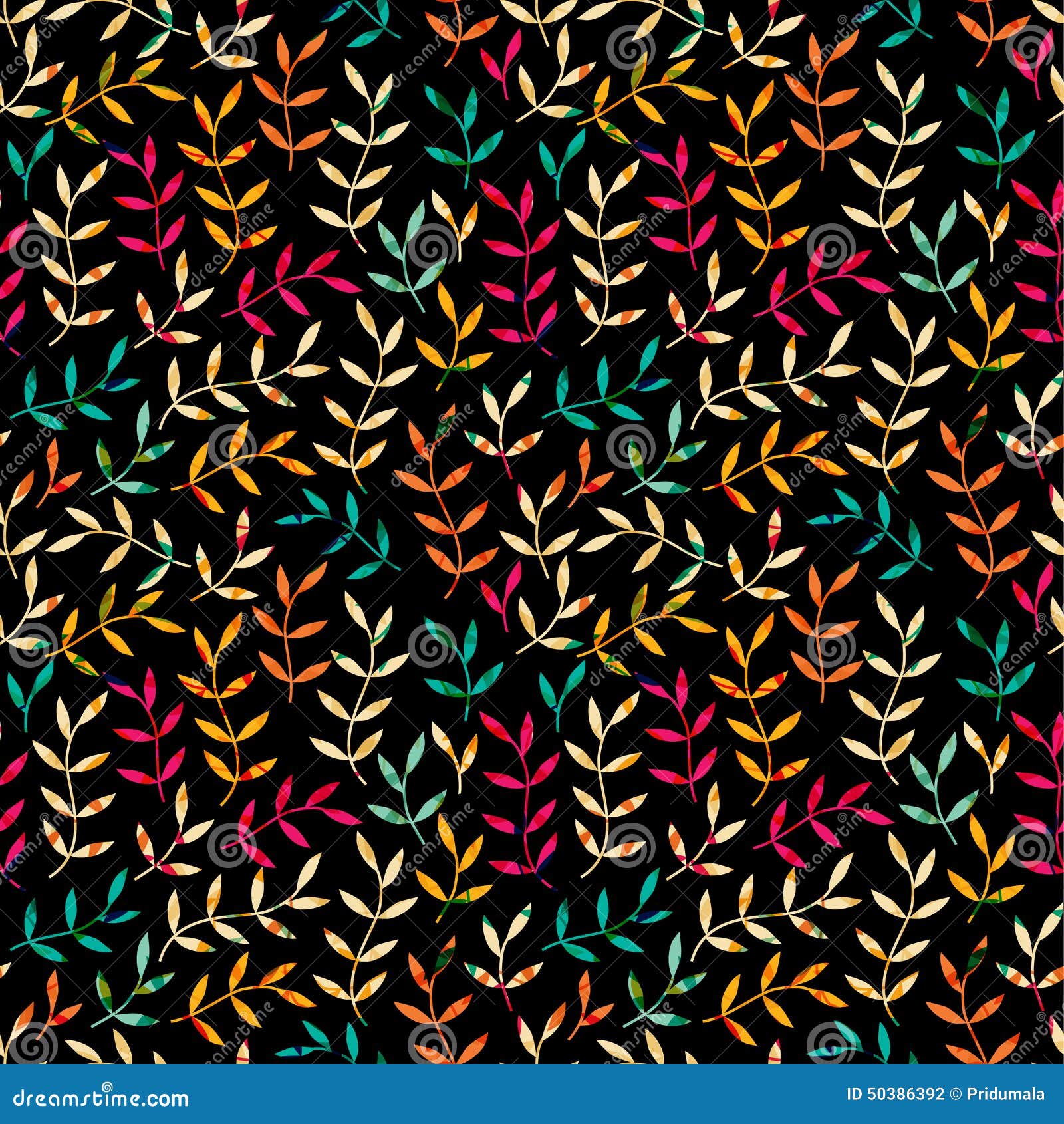 Seamless Leaf Pattern.Leaf Background. Autumn Seamless Pattern Stock ...