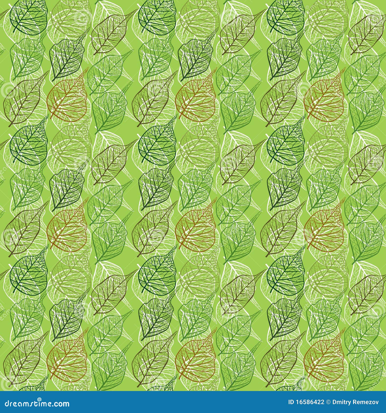 Seamless leafy background stock vector. Illustration of october - 16586422