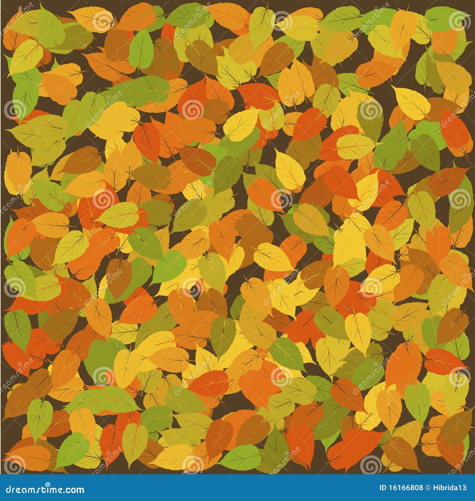 Seamless with Leaves, Autumn Background Stock Illustration ...