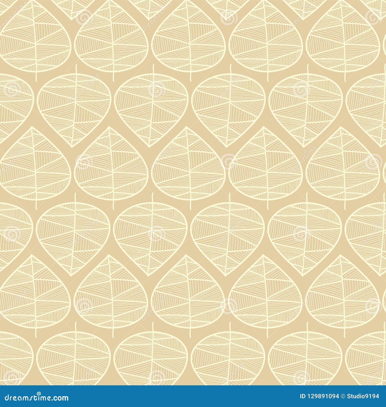 Seamless Leaves Subtle Vector Background Stock Vector - Illustration of ...