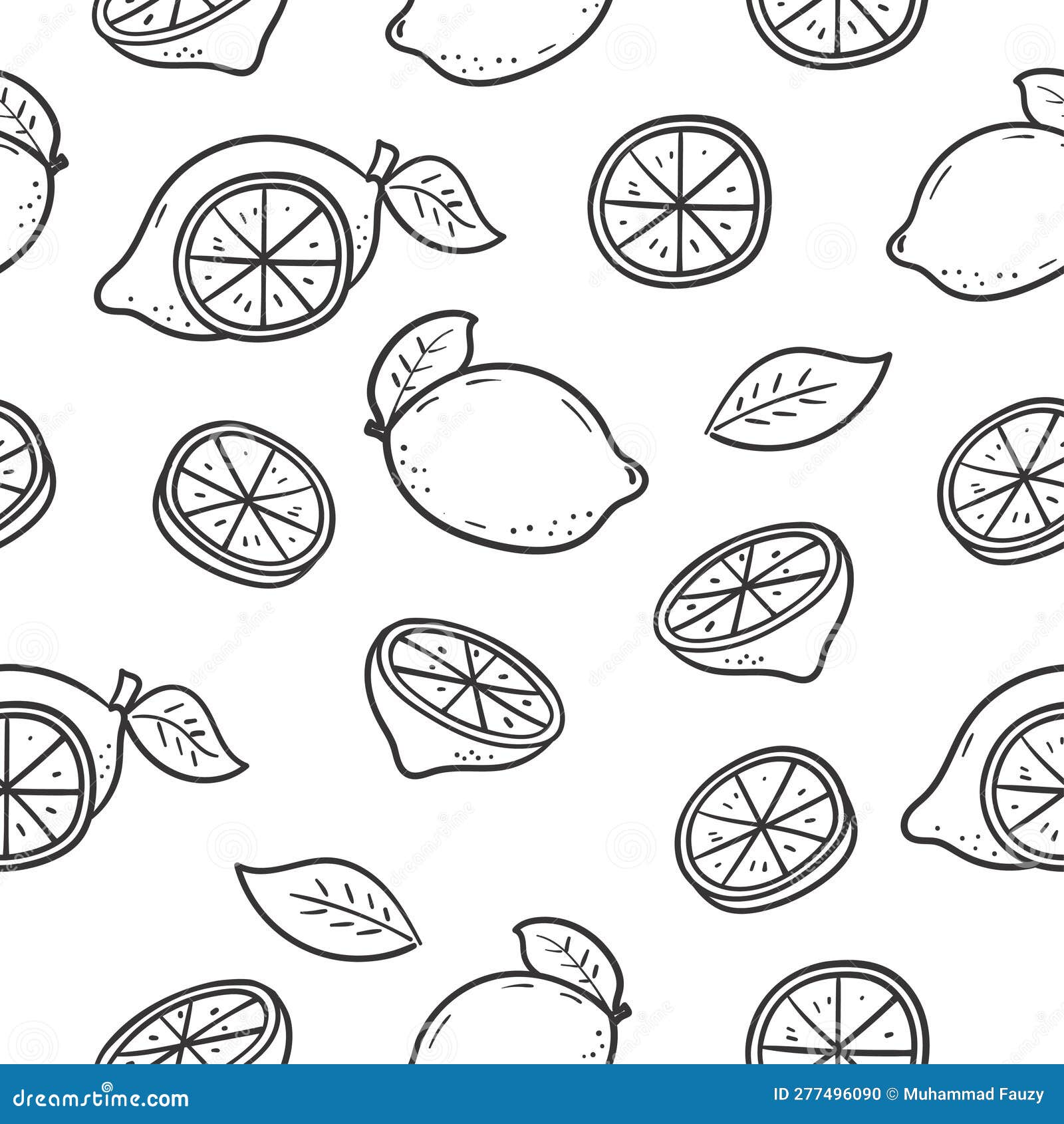 Lemon Doodle, Cooking Nutrient. Hand-drawn Acidic Food, Proper Eating ...