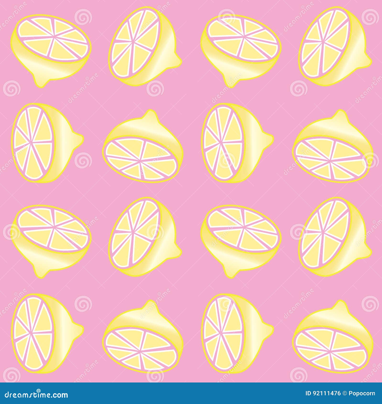 Seamless Lemon Print Background Stock Illustration - Illustration of ...