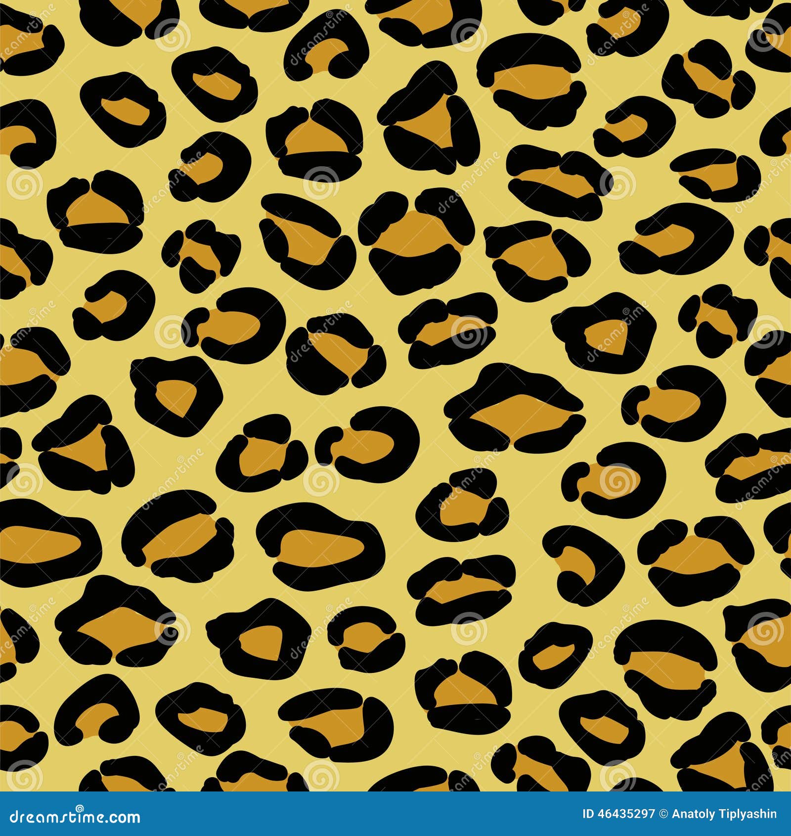 Seamless Leopard Background Stock Vector - Illustration of nature, puma ...