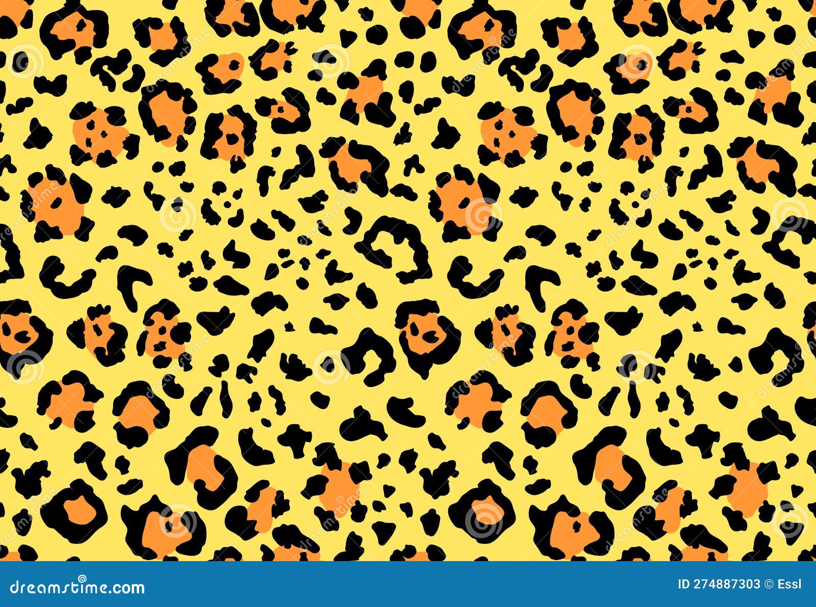 Seamless Leopard Fur Pattern. Stylish Vector Illustration Stock ...
