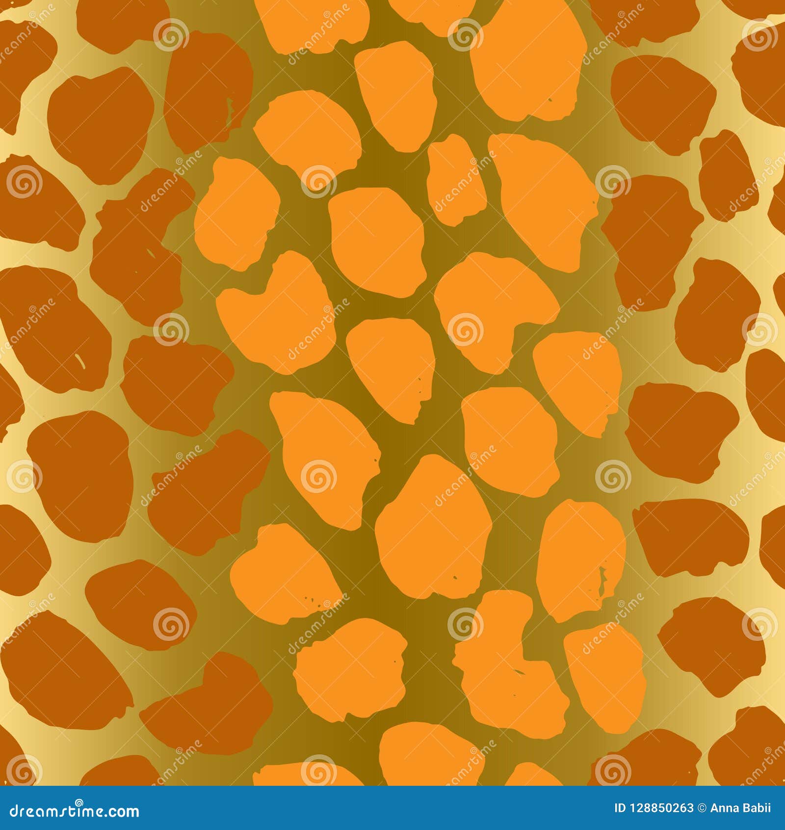Seamless Leopard Pattern. Animal Skin Grunge Texture. Giraffe Gradient ...