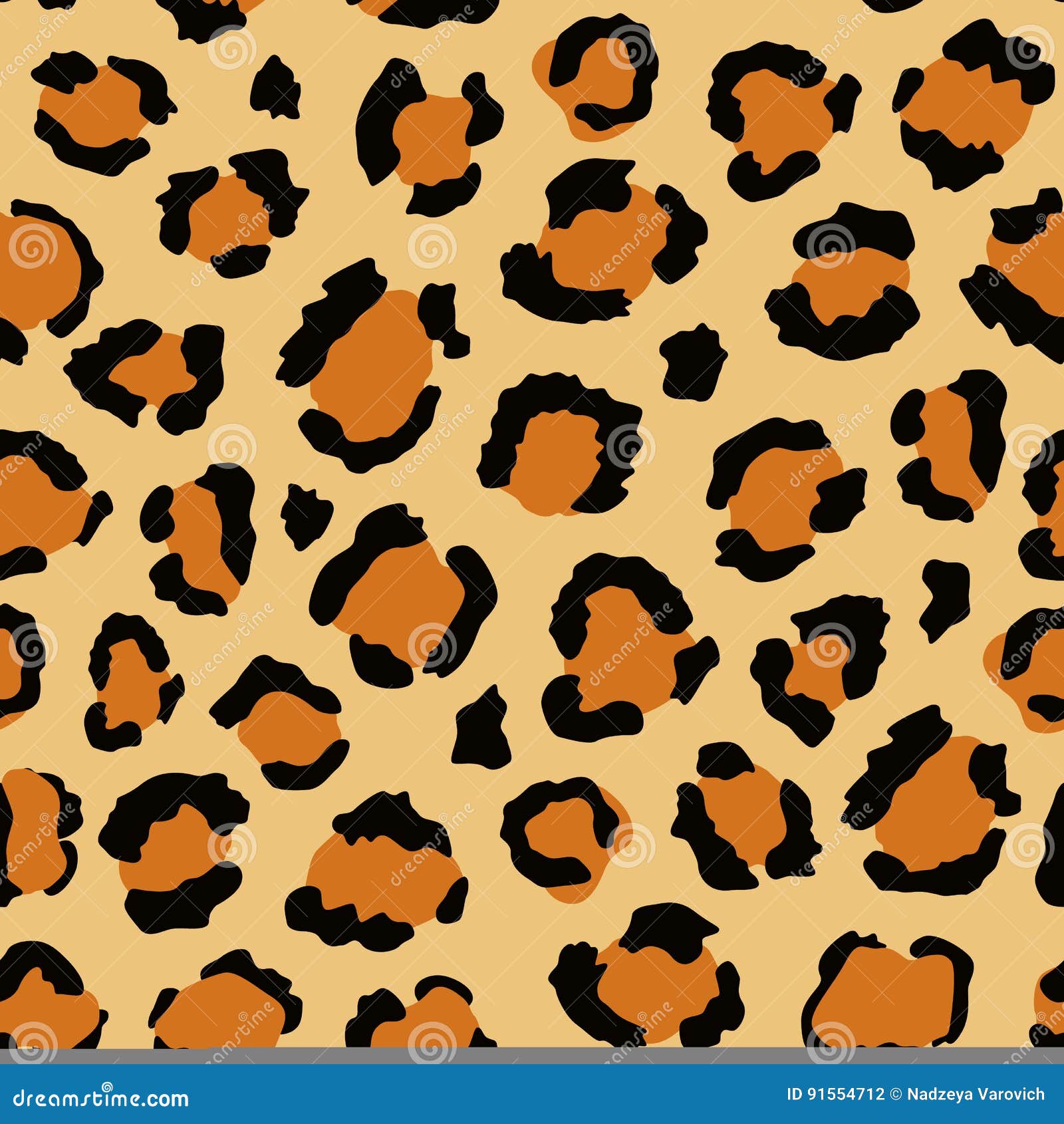 Seamless leopard pattern. stock illustration. Illustration of print ...