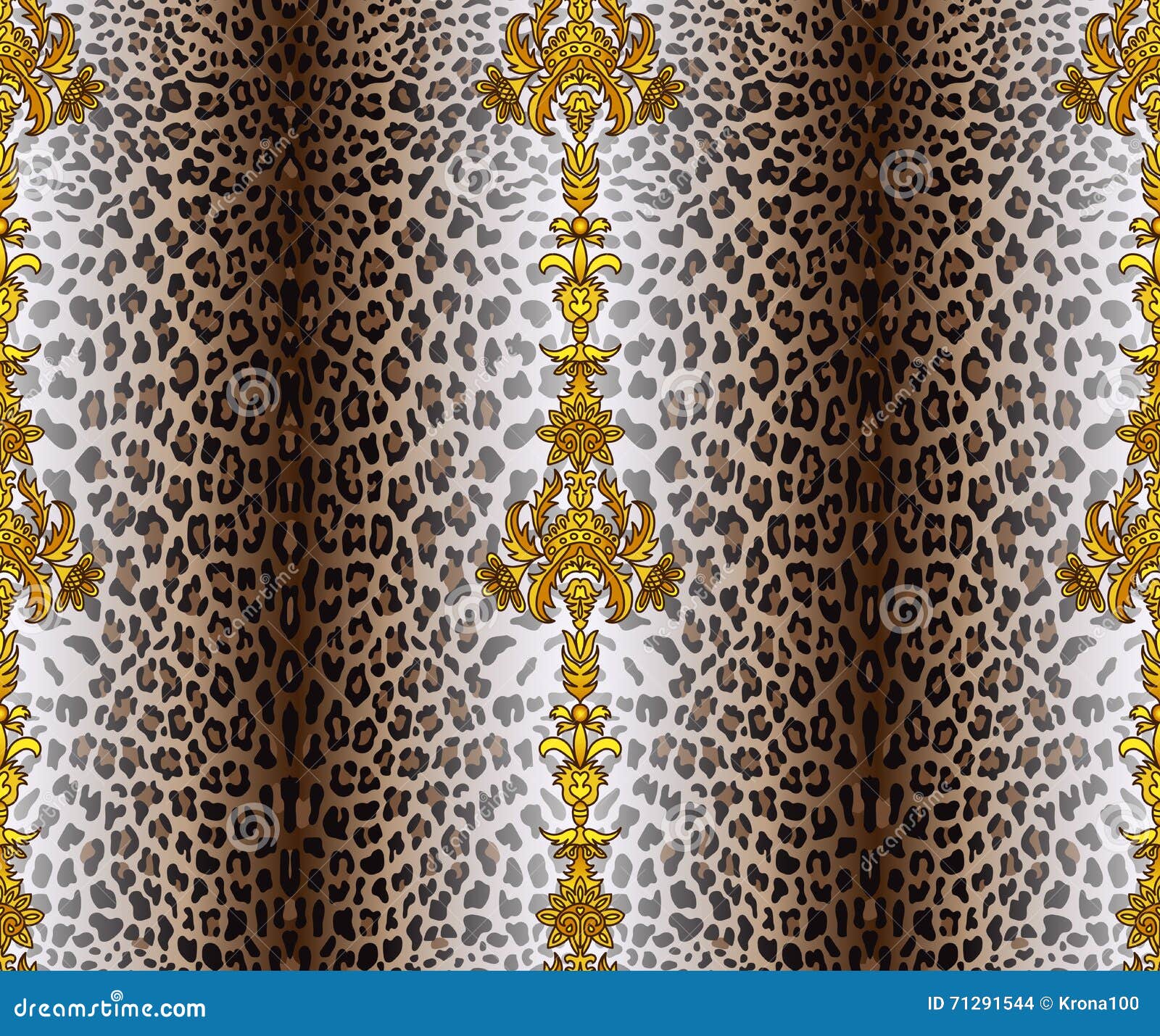 Seamless leopard pattern stock vector. Illustration of fashion - 71291544