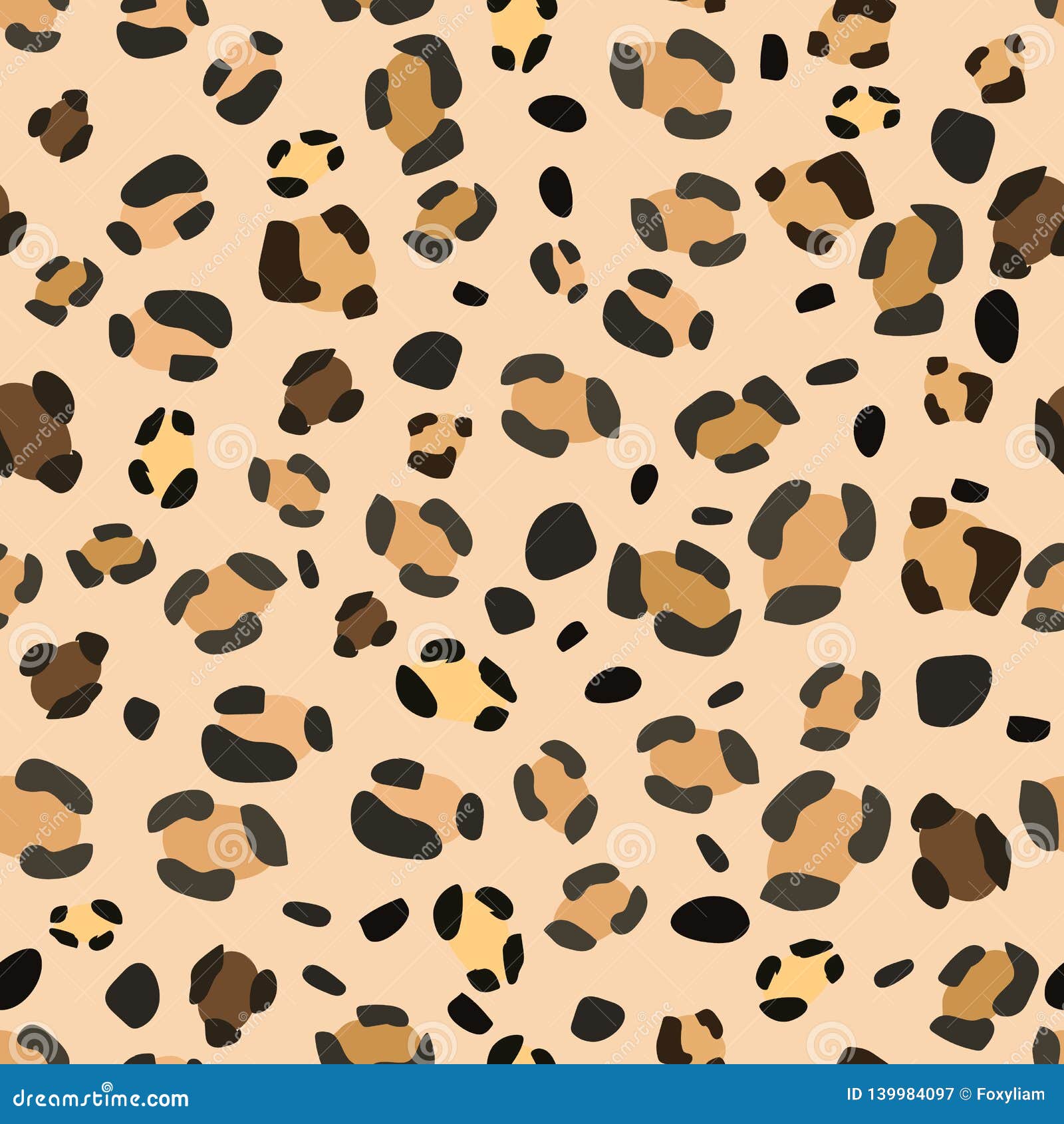 Seamless Leopard Pattern for Web Design Stock Vector - Illustration of ...