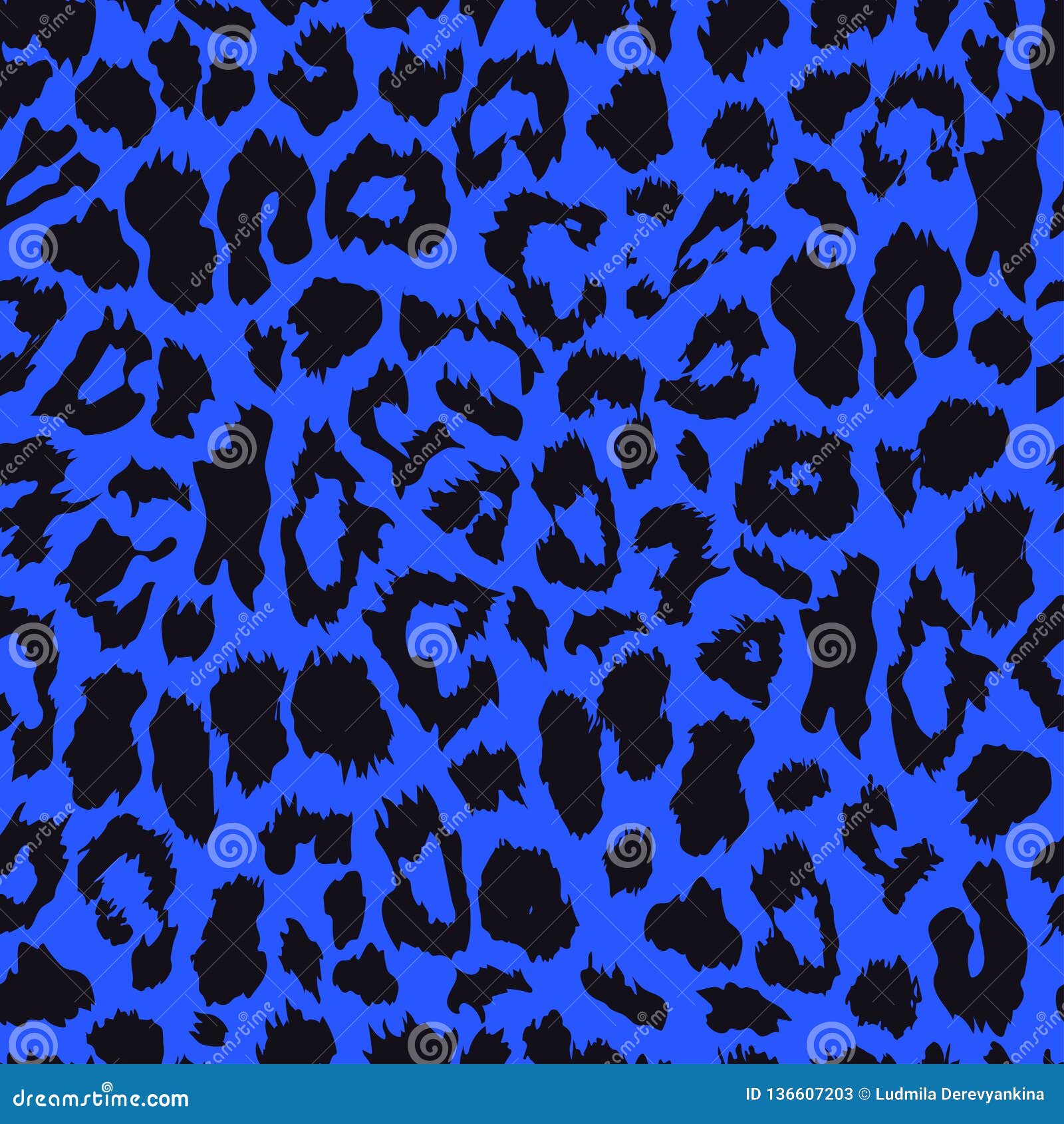 Seamless Leopard Print. Vector Pattern, Texture, Background Stock ...