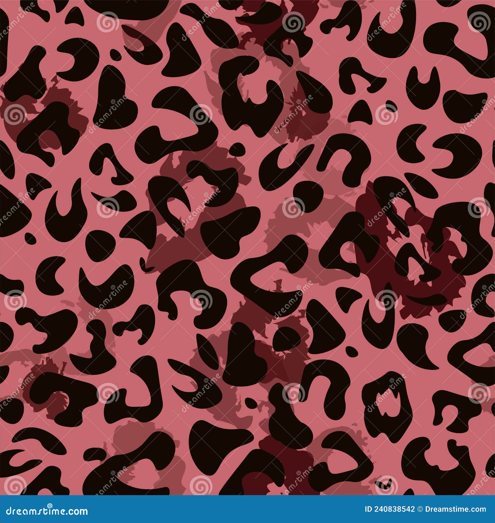 Seamless Leopard Skin Pattern. Design Element. Stock Vector ...