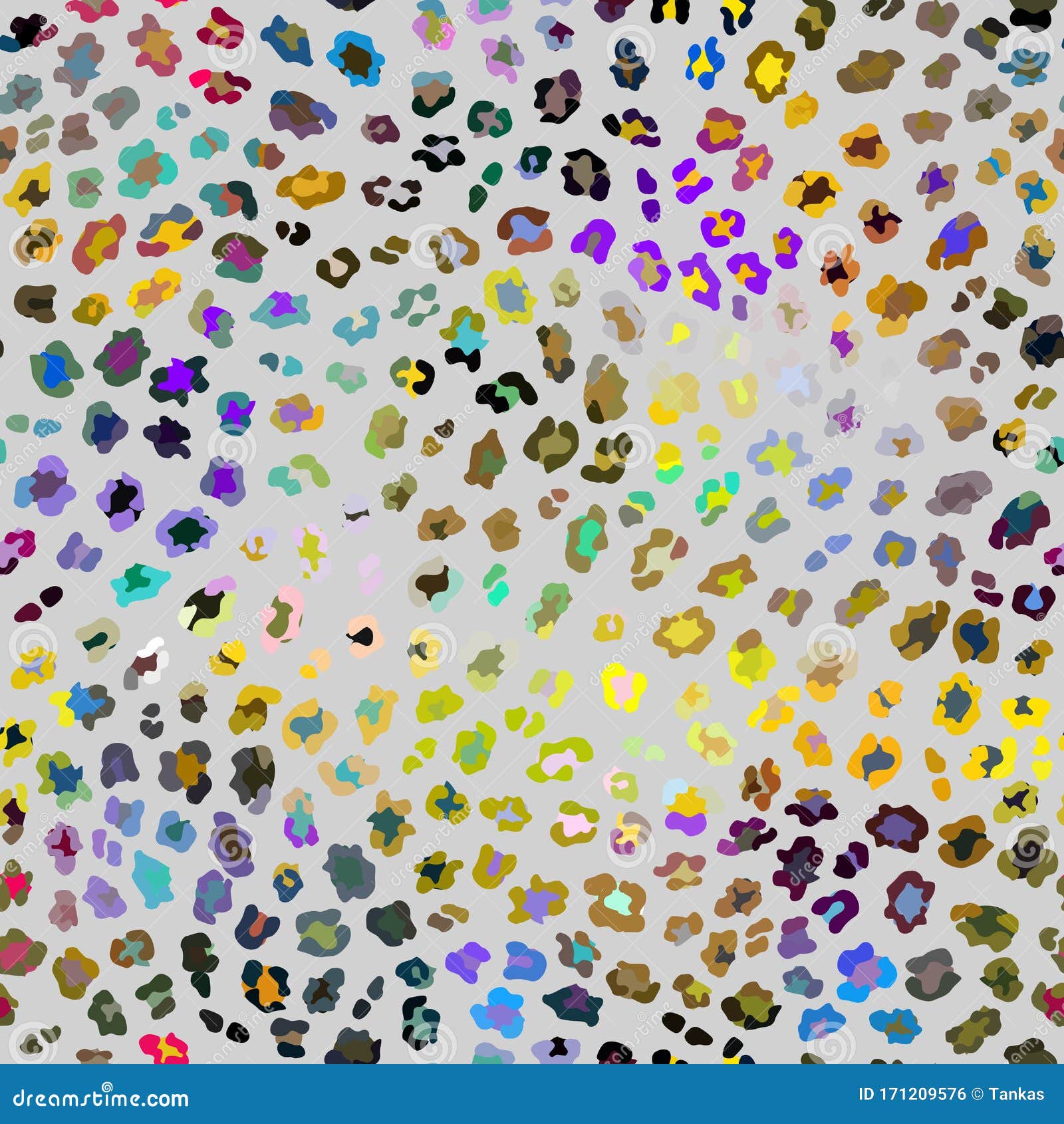 Seamless Leopard Texture Pattern. Vector. Stock Vector - Illustration ...