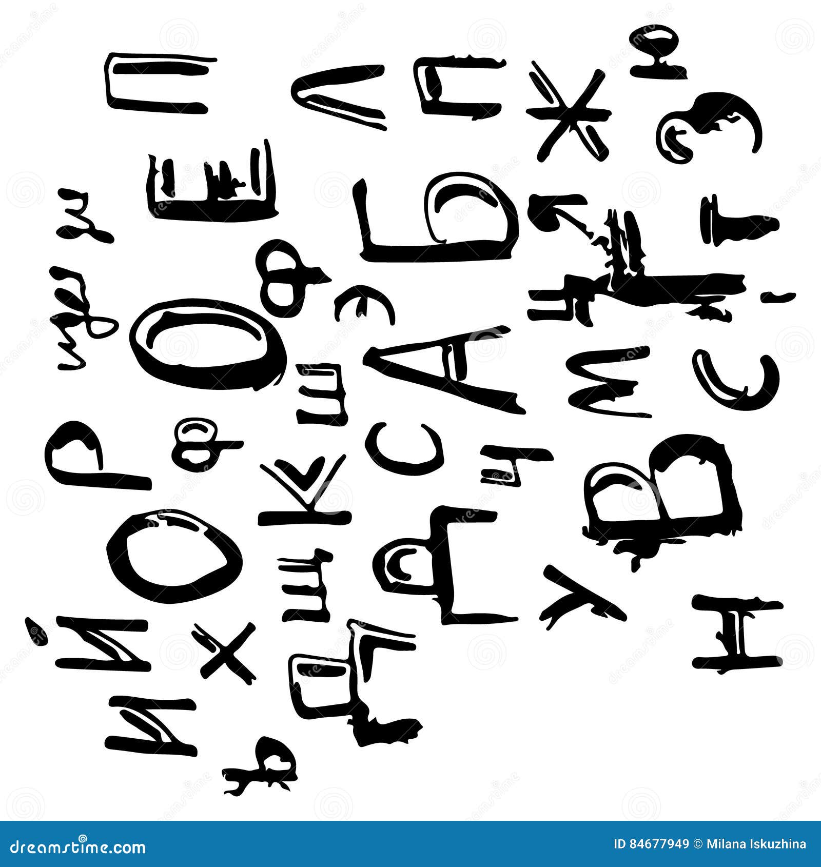 Seamless Letter Pattern Cartoon Vector | CartoonDealer.com #73135923