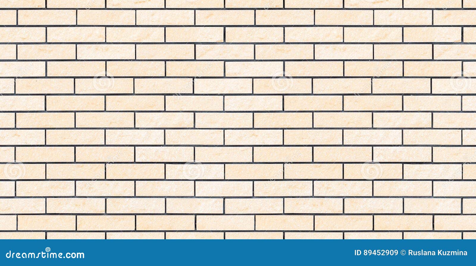 Seamless Light Beige New and Clean Brick Wall Stock Image - Image of ...