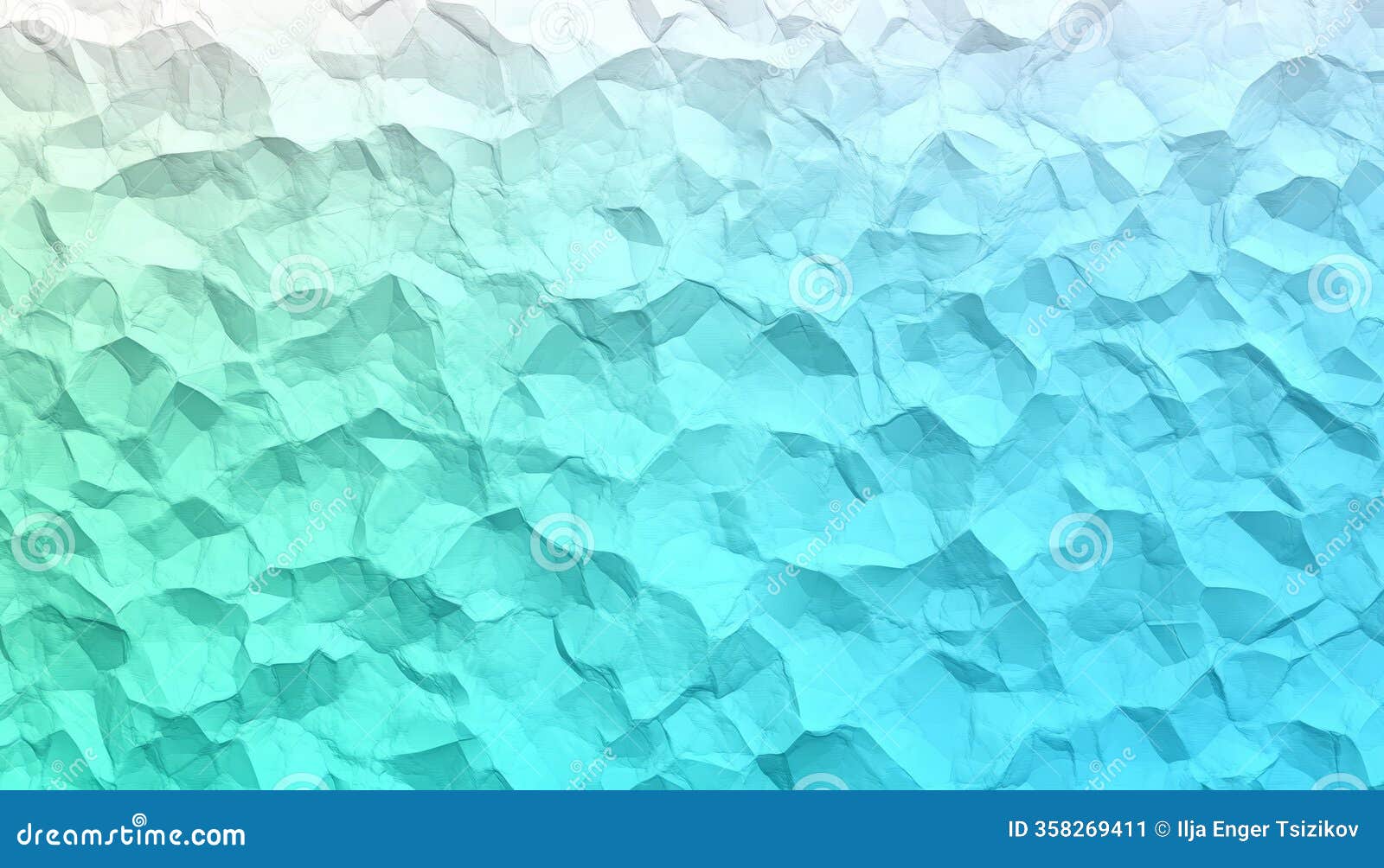 Seamless Light Blue Gradient 3D Low Profile Style Wave Pattern ...