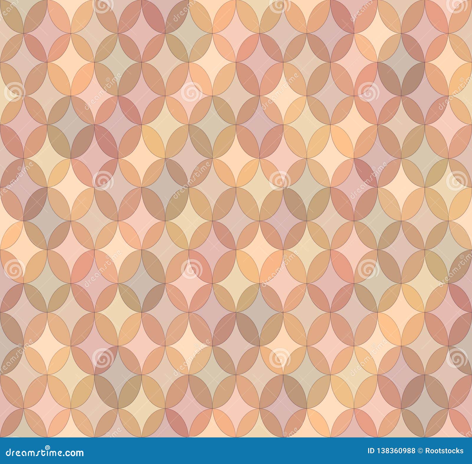 Seamless Light Brown Abstract Pattern Stock Illustration - Illustration ...
