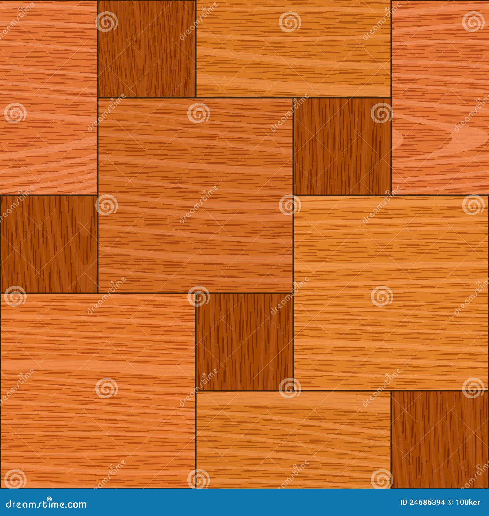 Seamless Light Oak Square Parquet Panel Texture Stock Vector ...