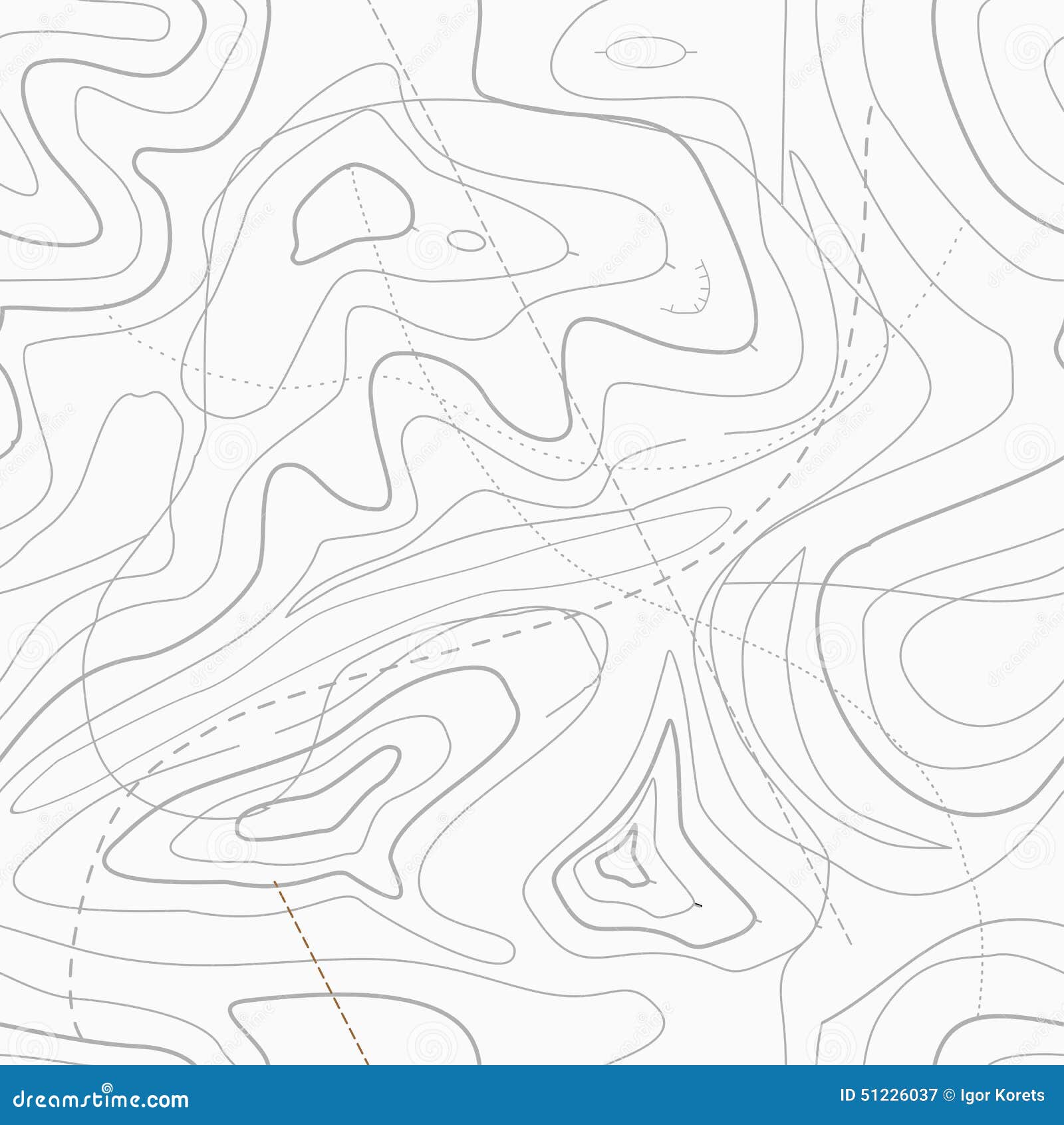 Seamless Light Topographic Map Stock Vector - Illustration of copy ...