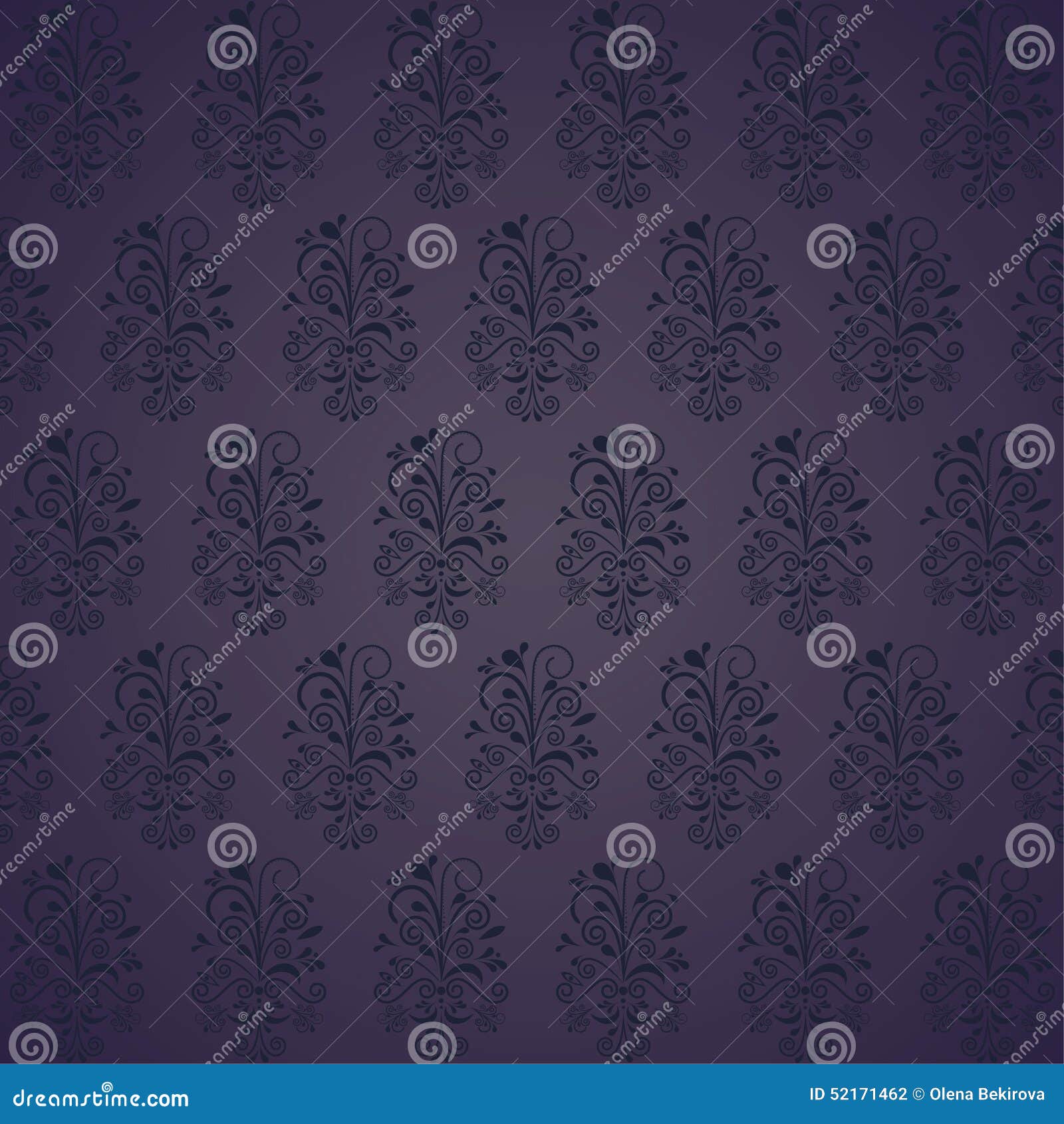 Seamless Lilac Wallpaper Background, Vector. Stock Vector ...