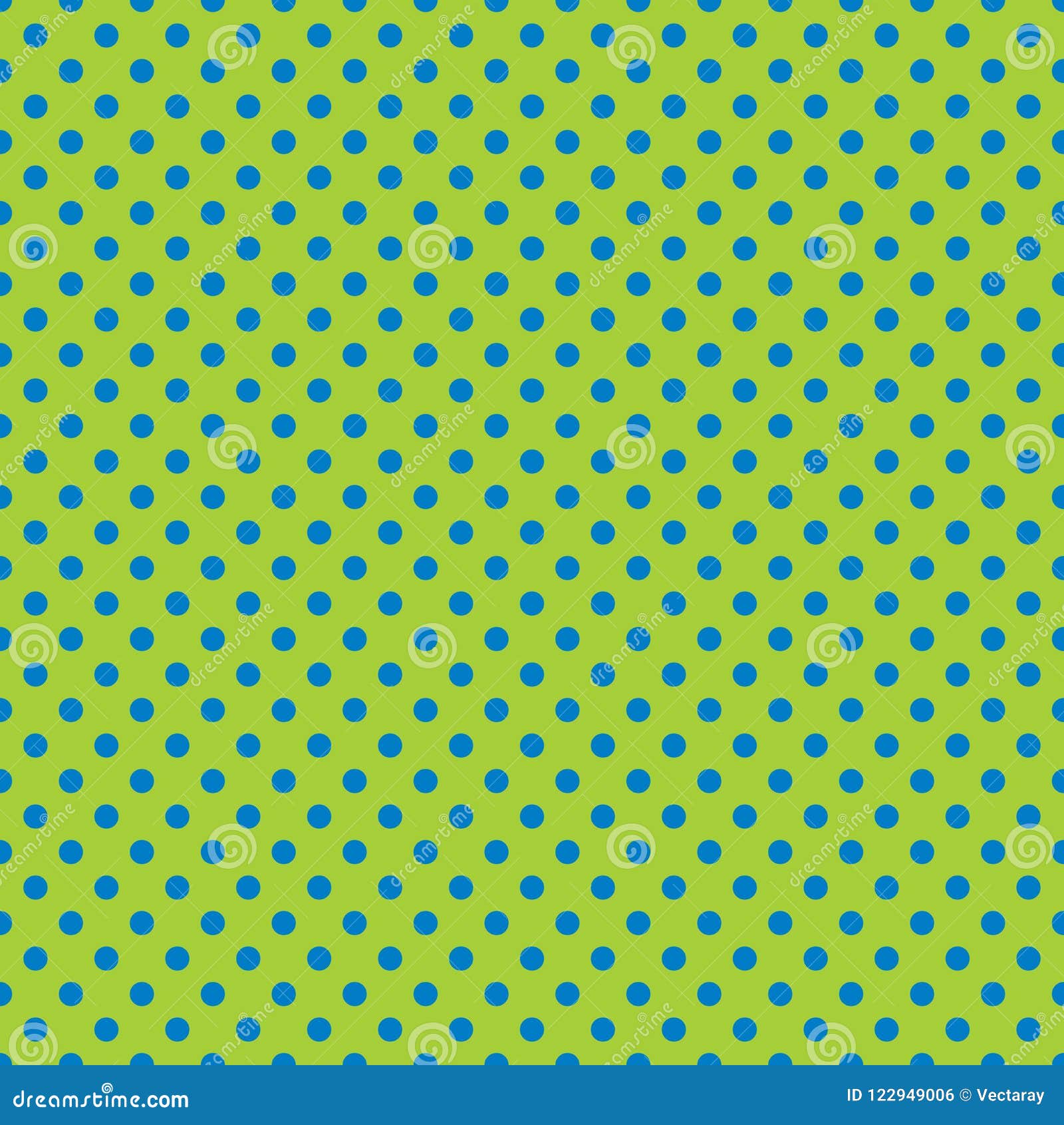 Seamless Lime Green and Blue Dot Pattern Background. Stock Illustration ...