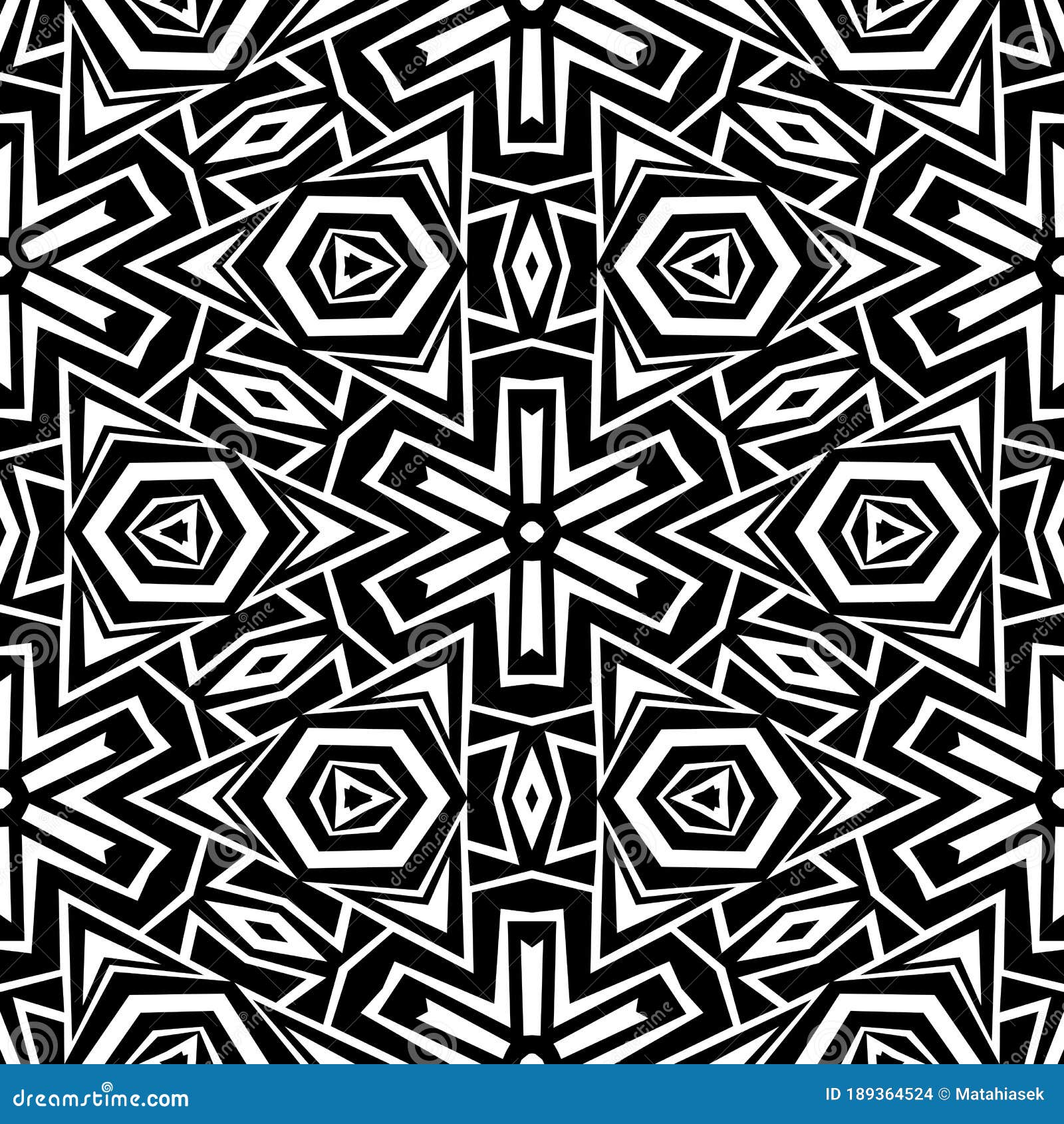 Monochromatic Geometric Structure Vector Illustration | CartoonDealer ...