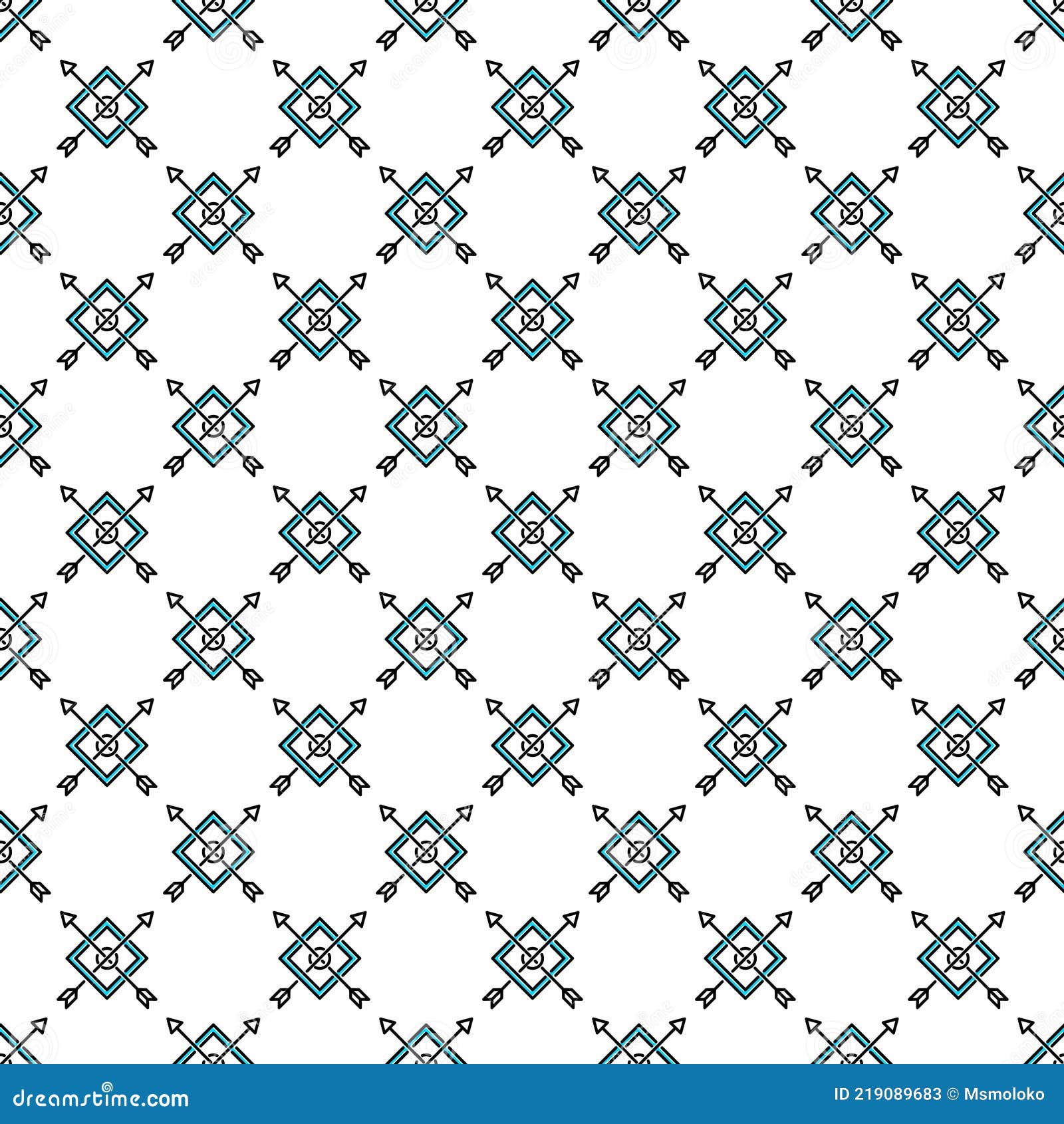 Seamless Line Art Summer Beach Background Stock Vector - Illustration ...