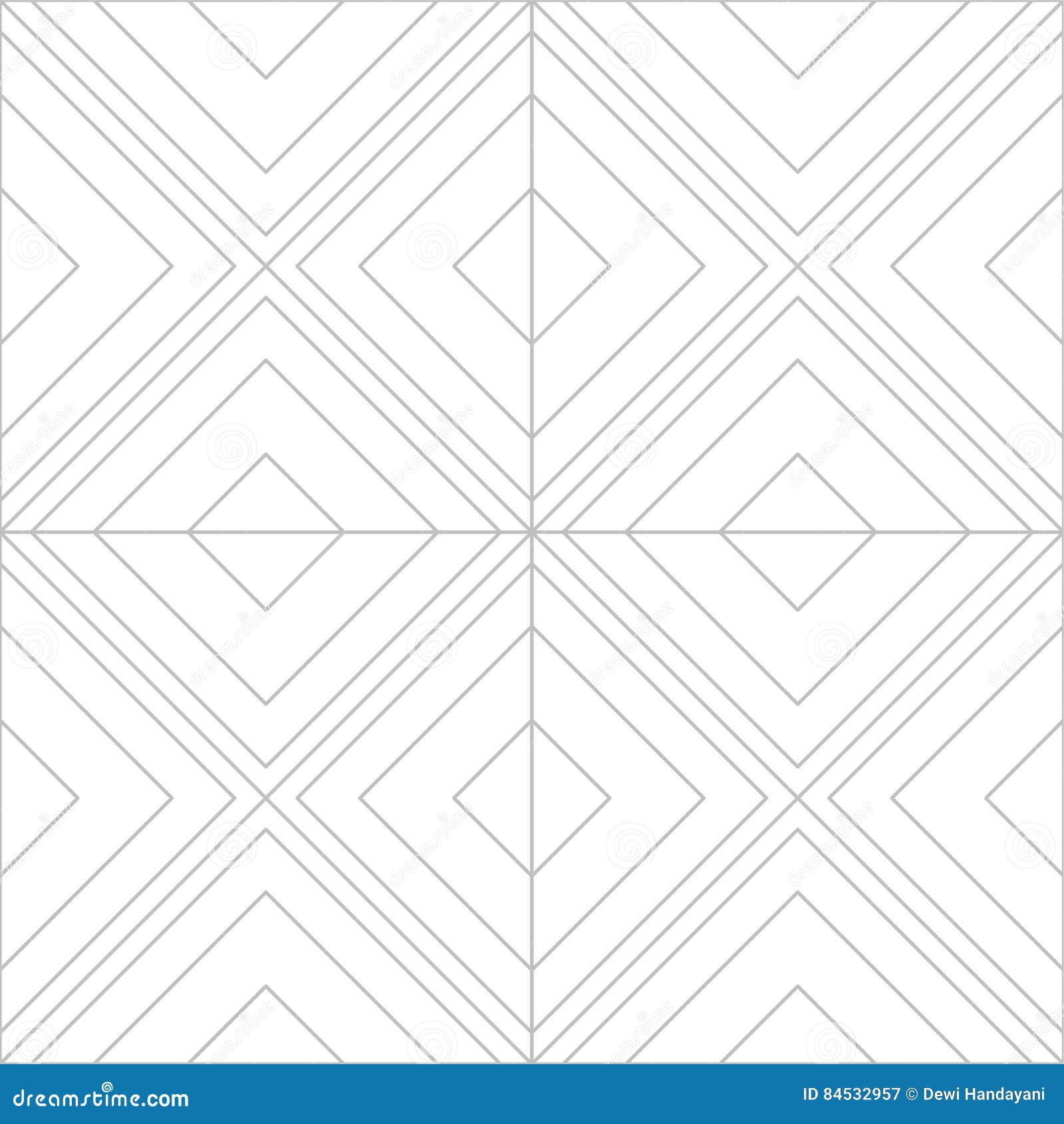 Seamless Line Art Vector Pattern Tile Stock Vector - Illustration of ...