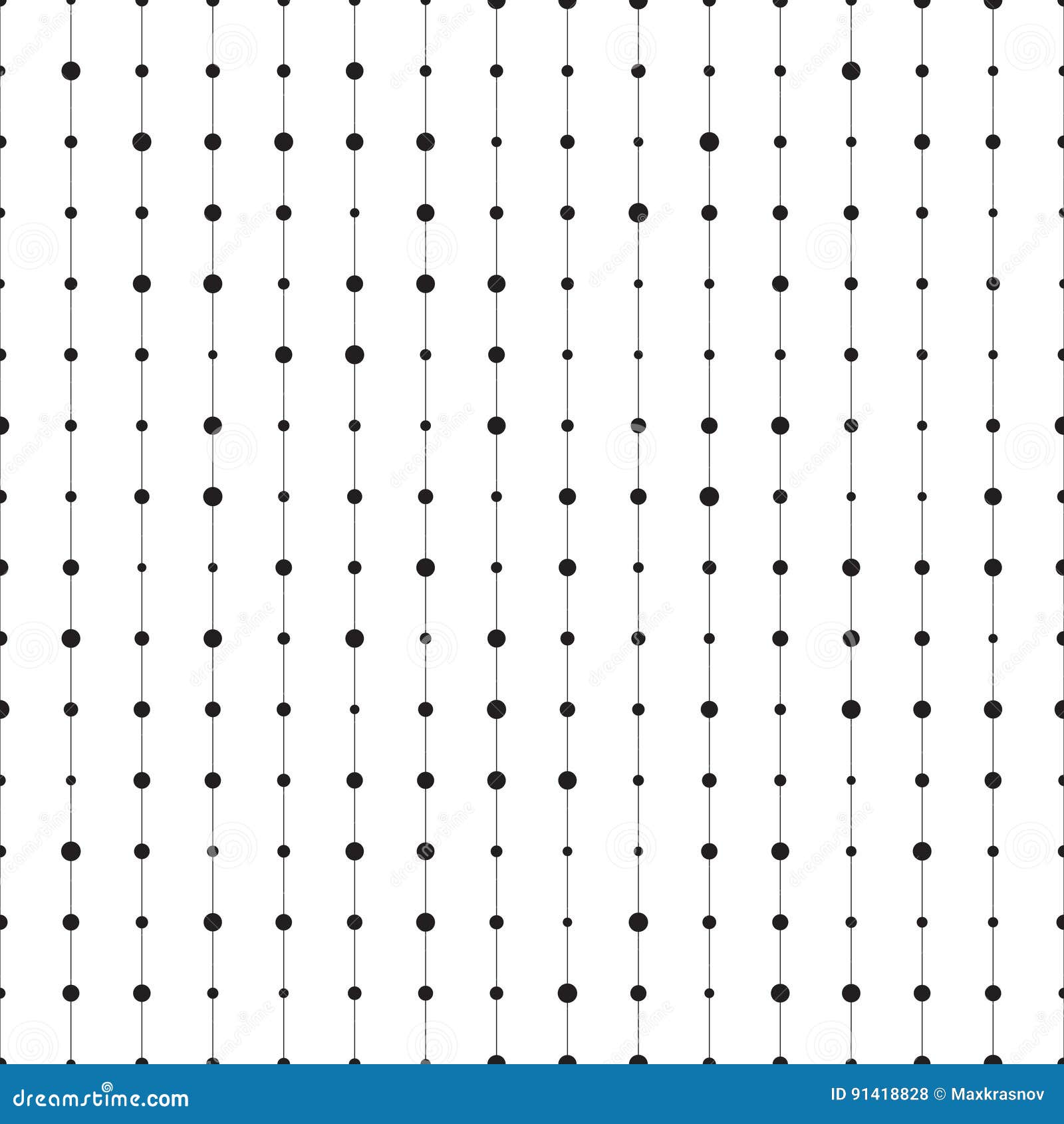 Seamless Line and Circle Pattern Stock Vector - Illustration of ...