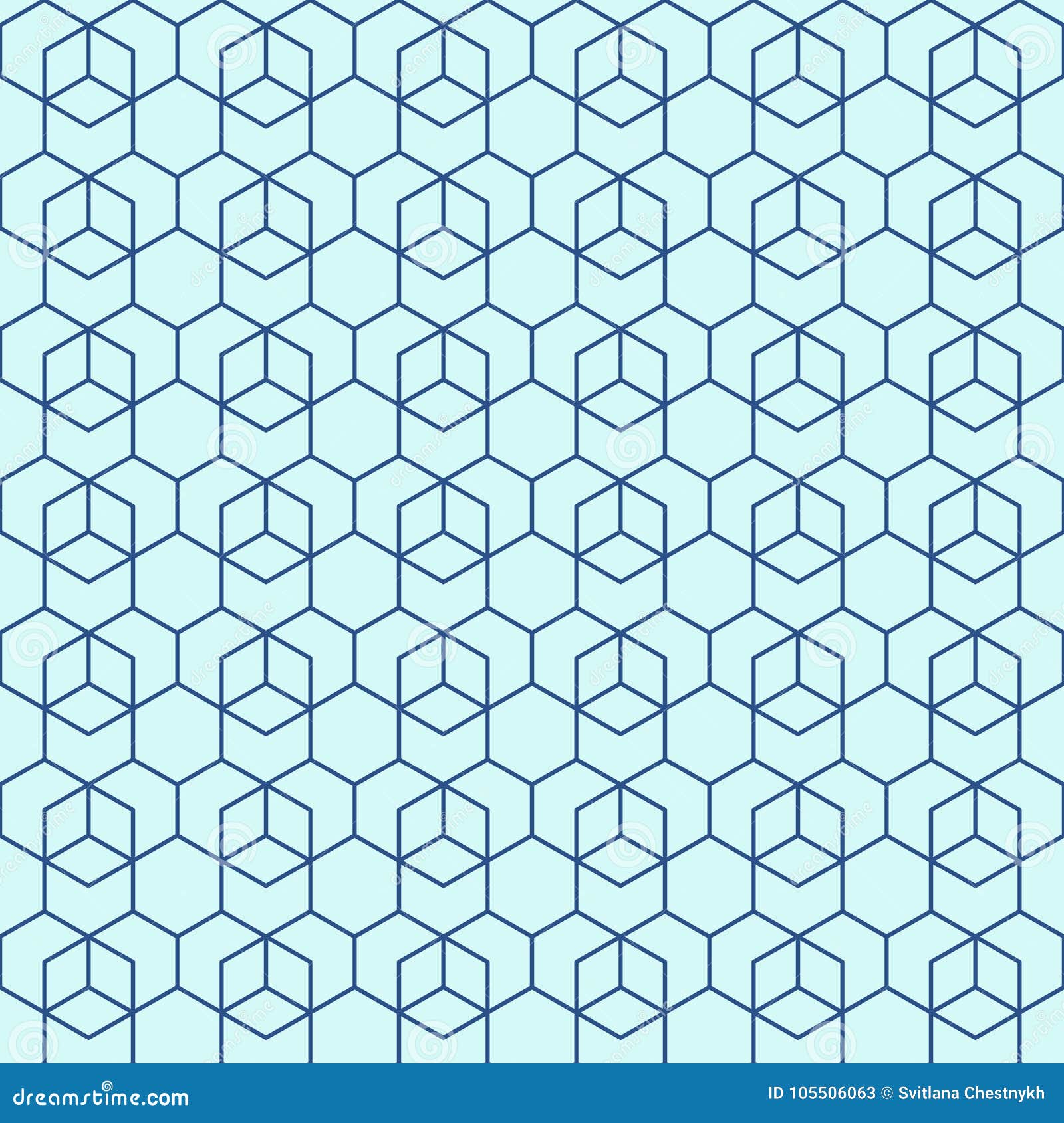 Seamless Line Pattern, Honeycomb Background Pattern Stock Vector ...