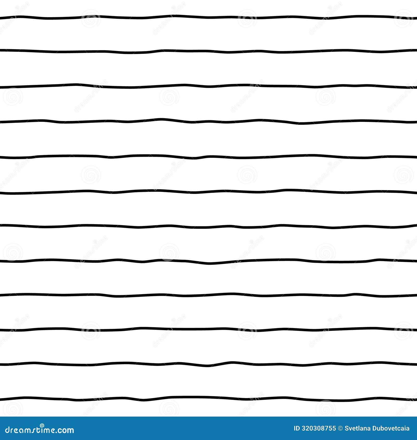 Seamless Line Pattern. Horizontal Stripe. Black Lines Isolated On White ...