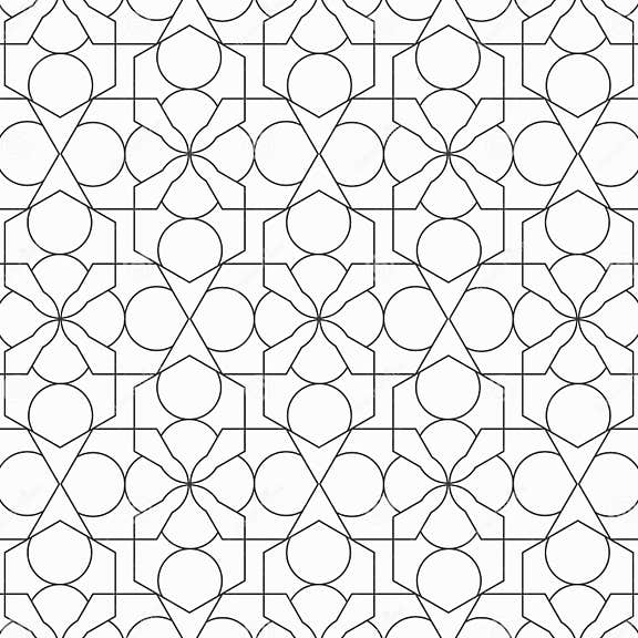 Seamless Linear Geometric Pattern. Geometric Simple Print. Vector ...