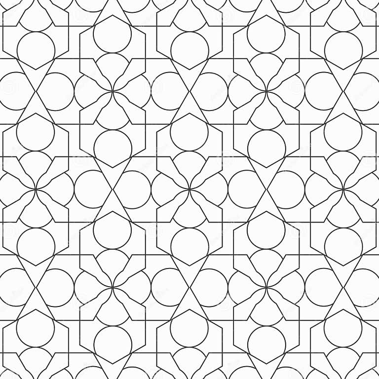 Seamless Linear Geometric Pattern. Geometric Simple Print. Vector ...