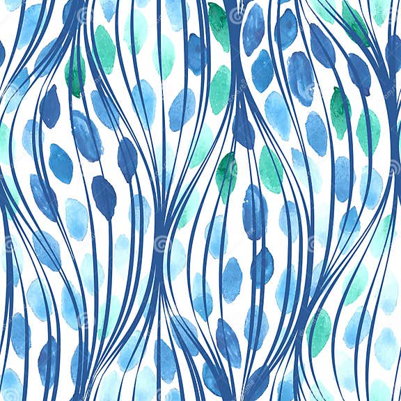 Seamless Linear Waves Pattern Stock Vector - Illustration of pattern ...