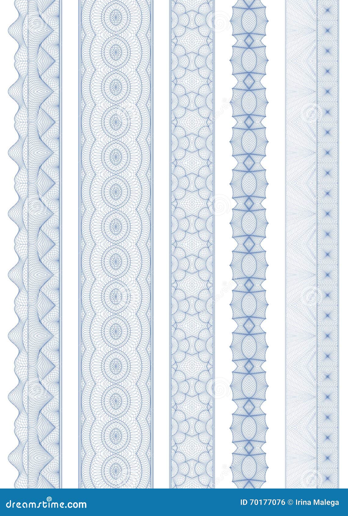 Seamless Linear Wavy Border. Stock Vector - Illustration of menu ...