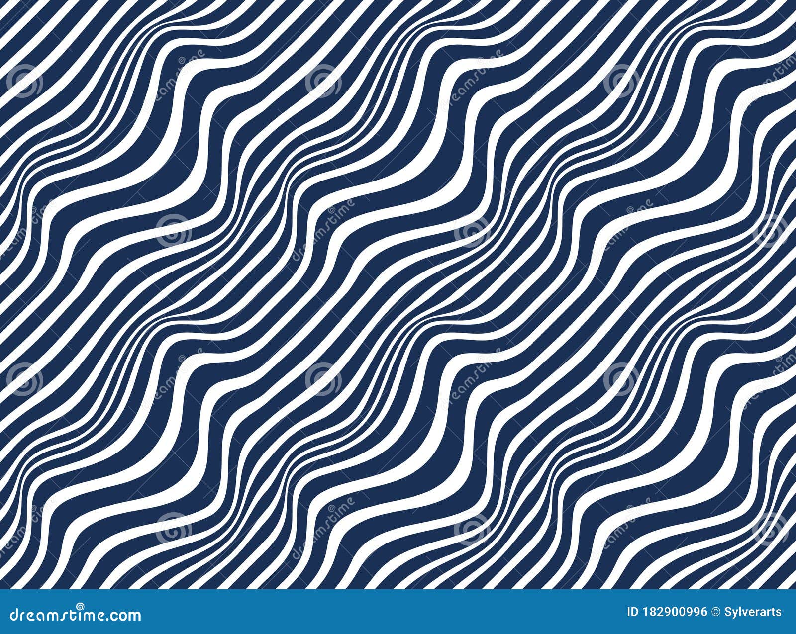 Seamless Lines Geometric Pattern with Optical Illusion, Abstract Op Art ...
