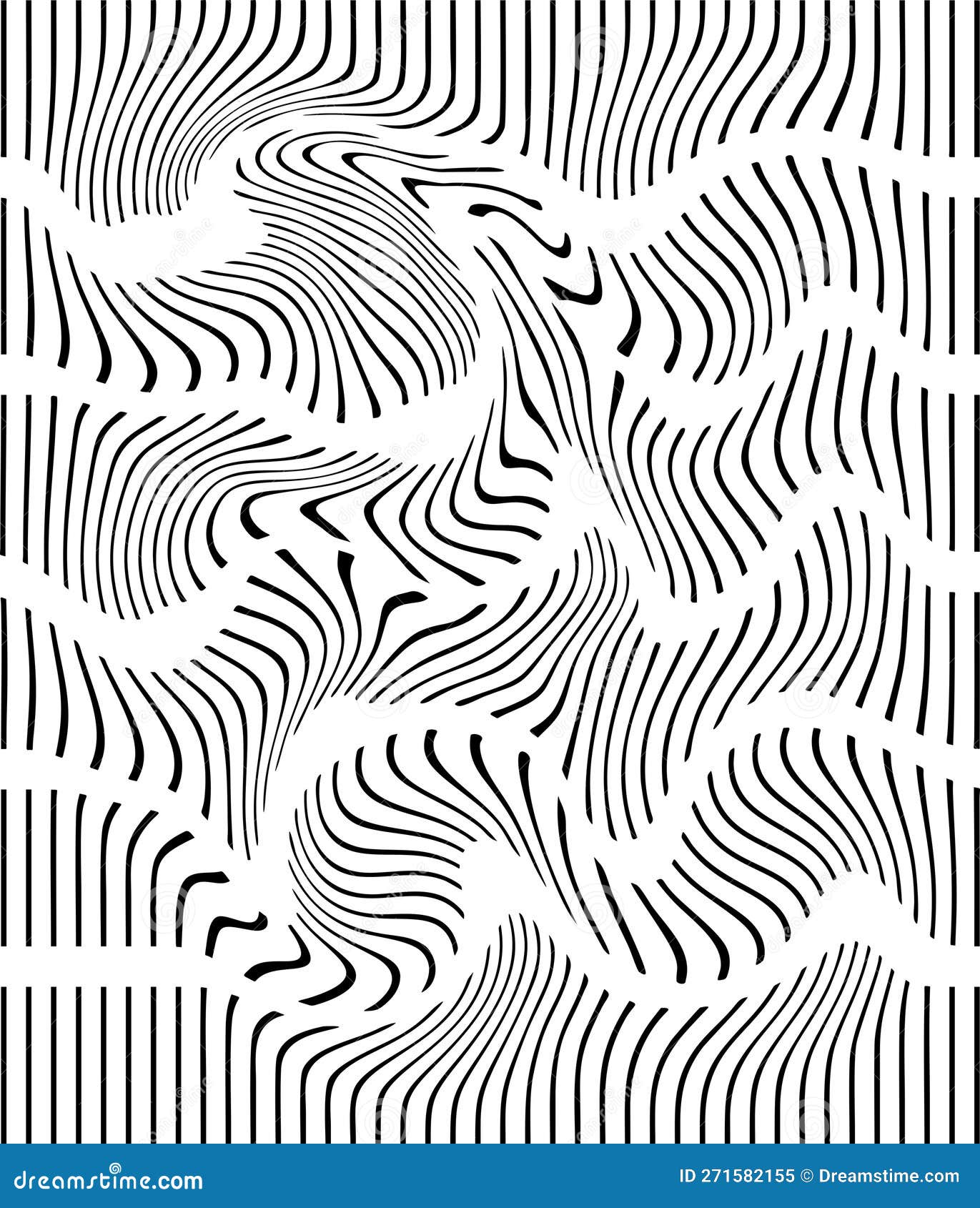 Seamless Lines Wavey Effect Complicated Shivering Illusion Effect ...