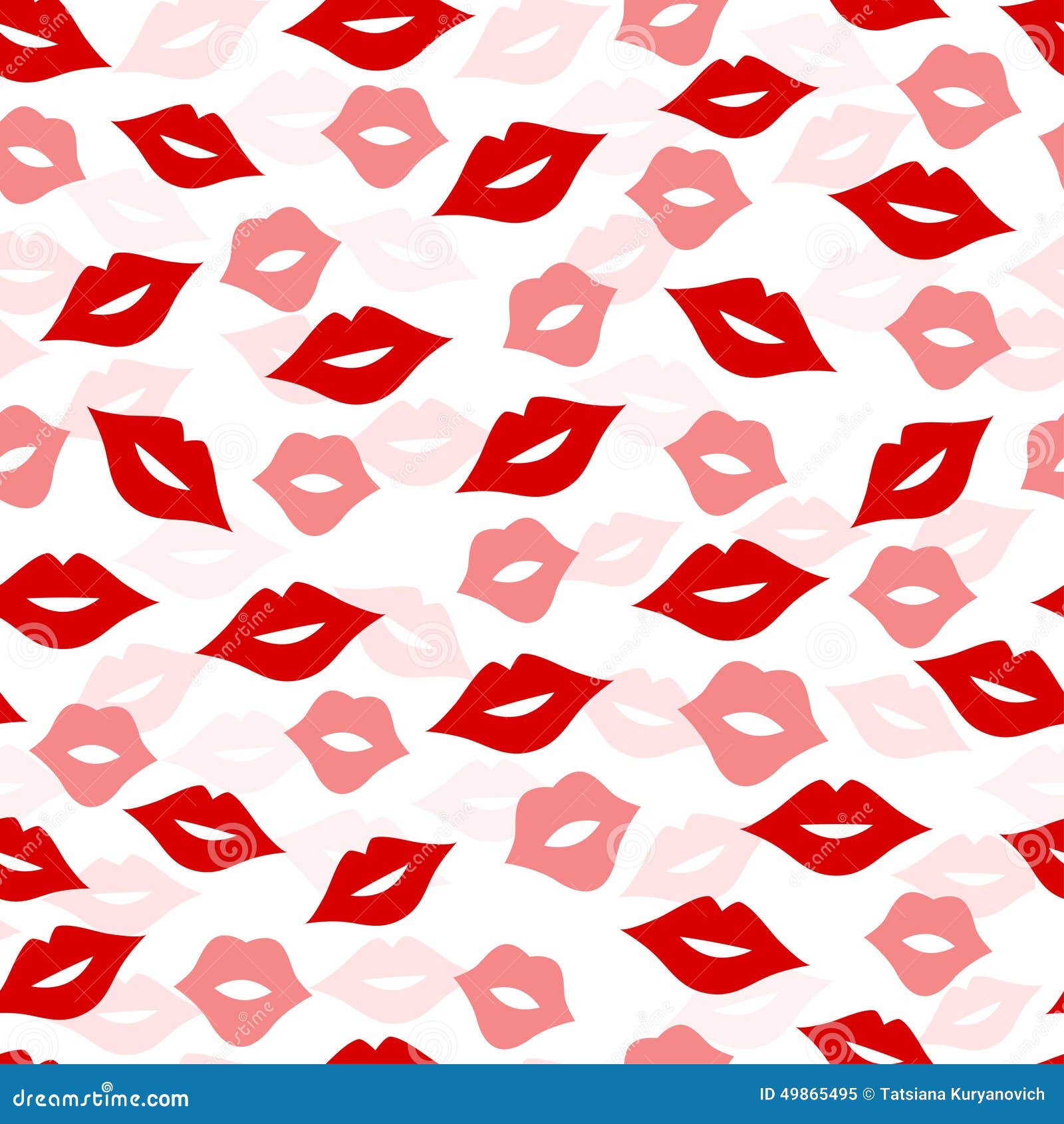 Seamless Lips Background, Illustration Stock Vector - Illustration of ...